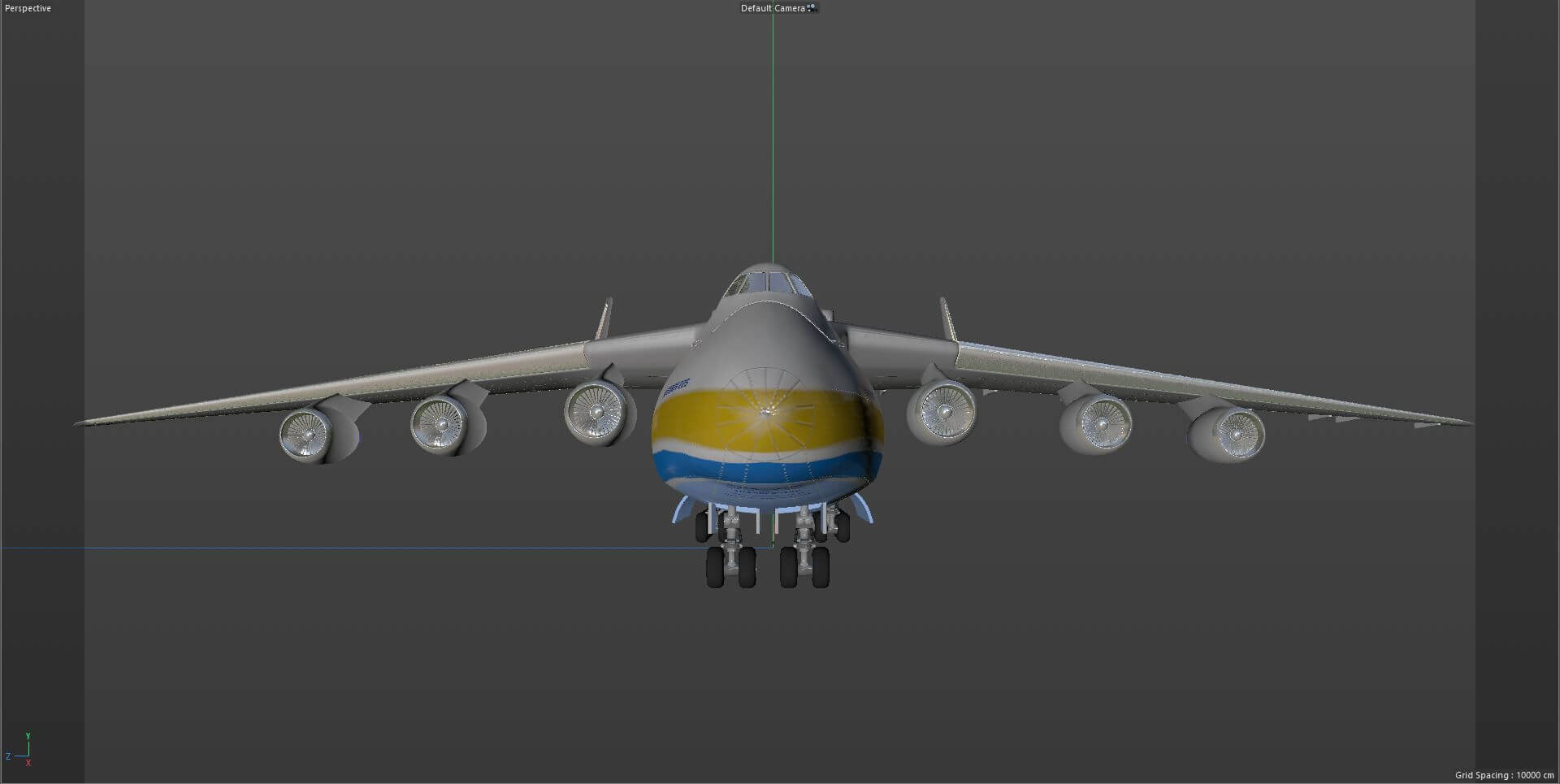 Antonov AN 225 Mriya - 3D Model by 3dstudio