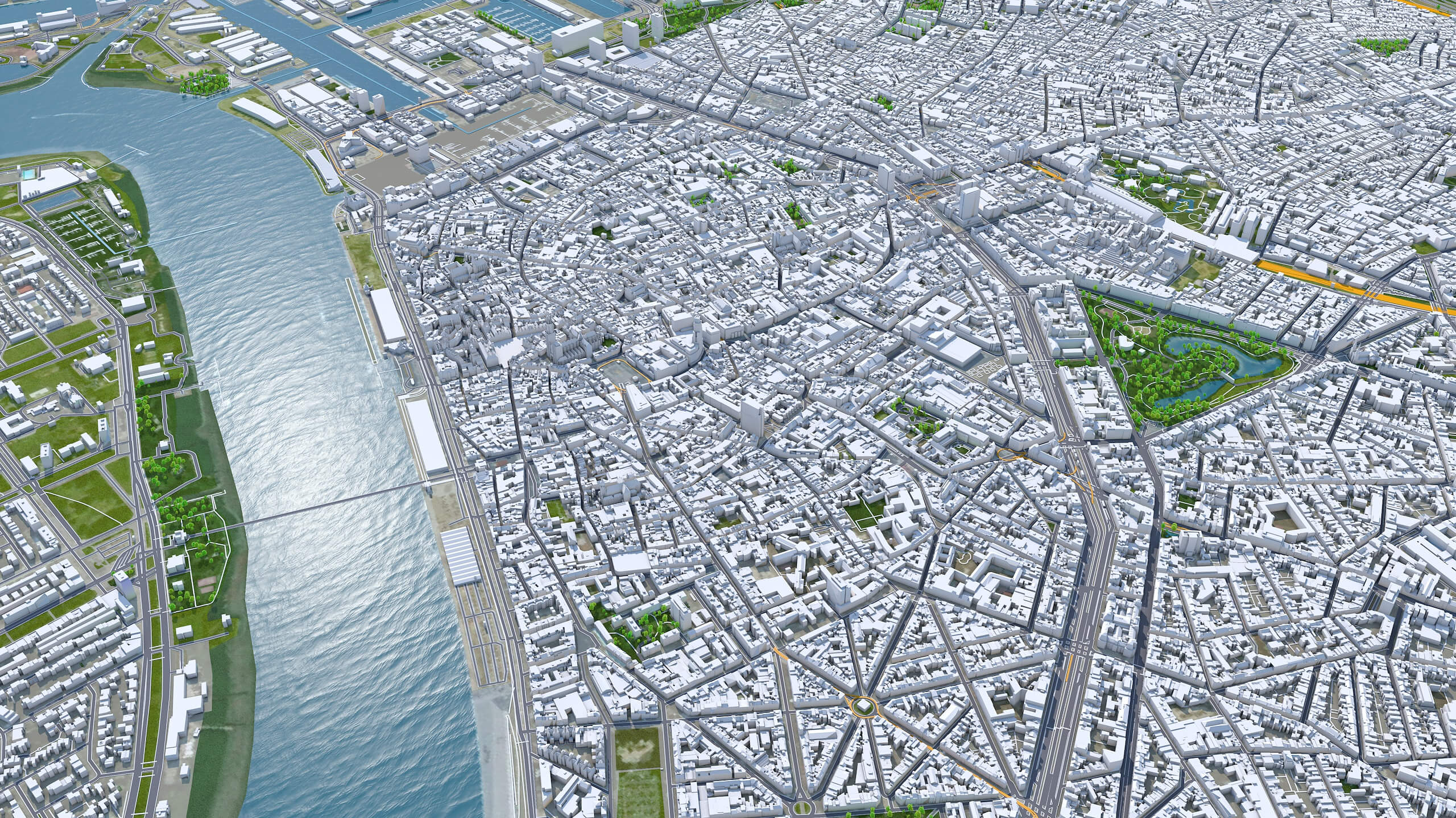 Antwerp Belgium 55km - 3D Model by 3dstudio