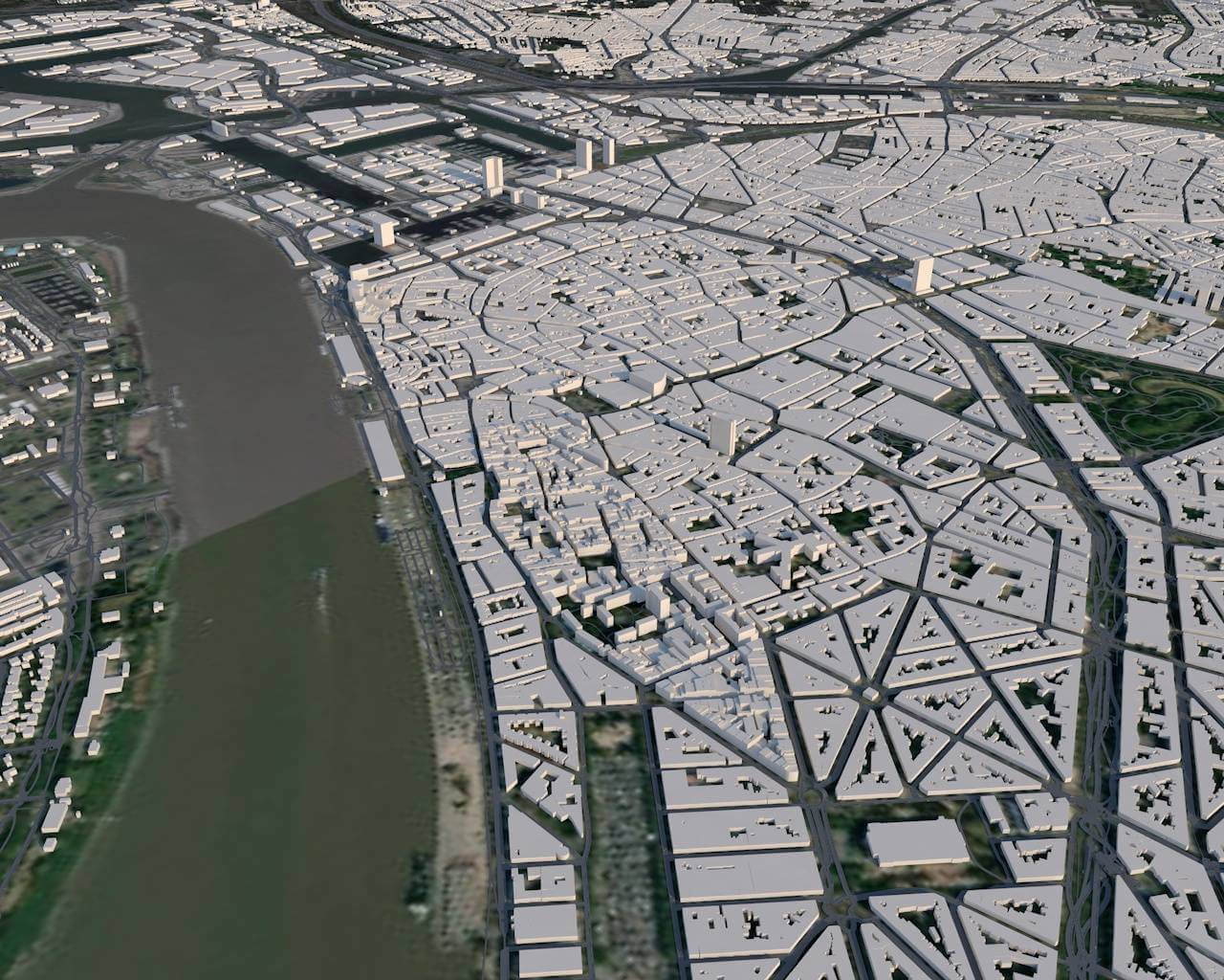 Antwerp Belgium - 3D Model by 3dstudio