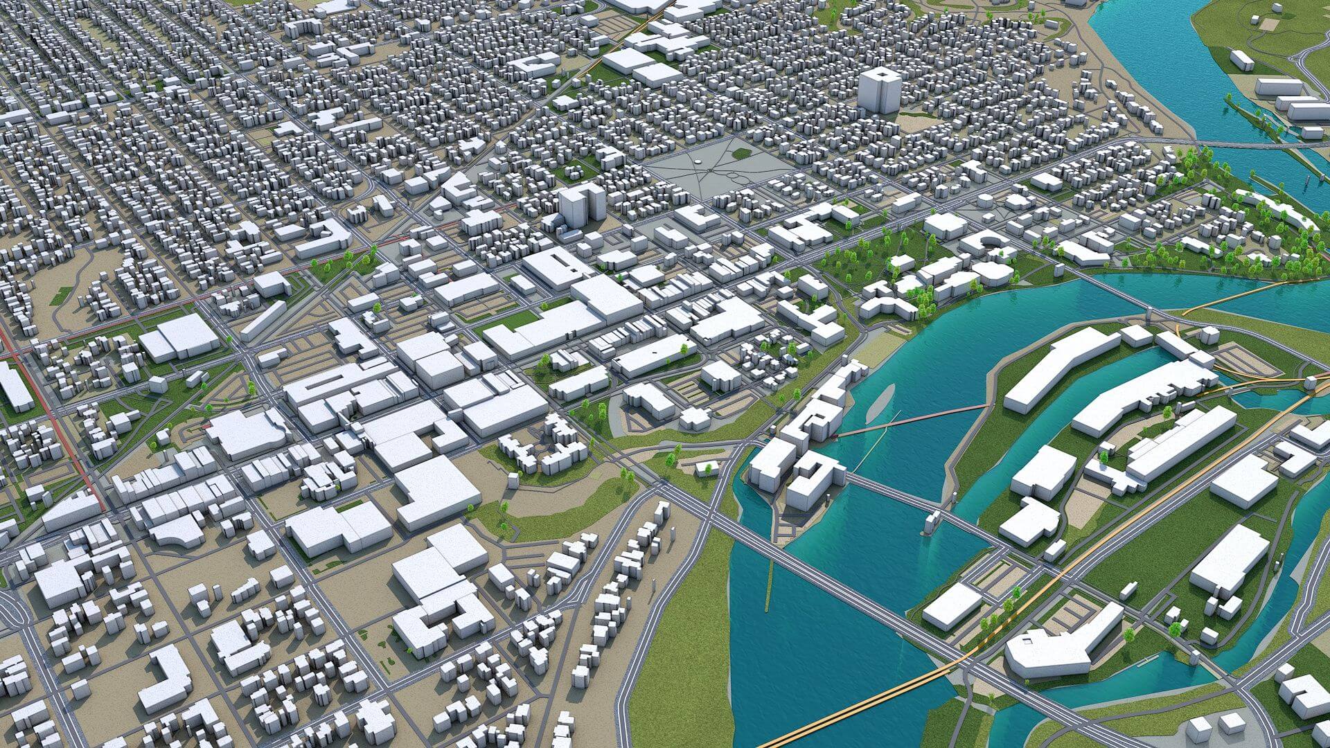 Appleton Wisconsin 40km - 3D Model by 3dstudio