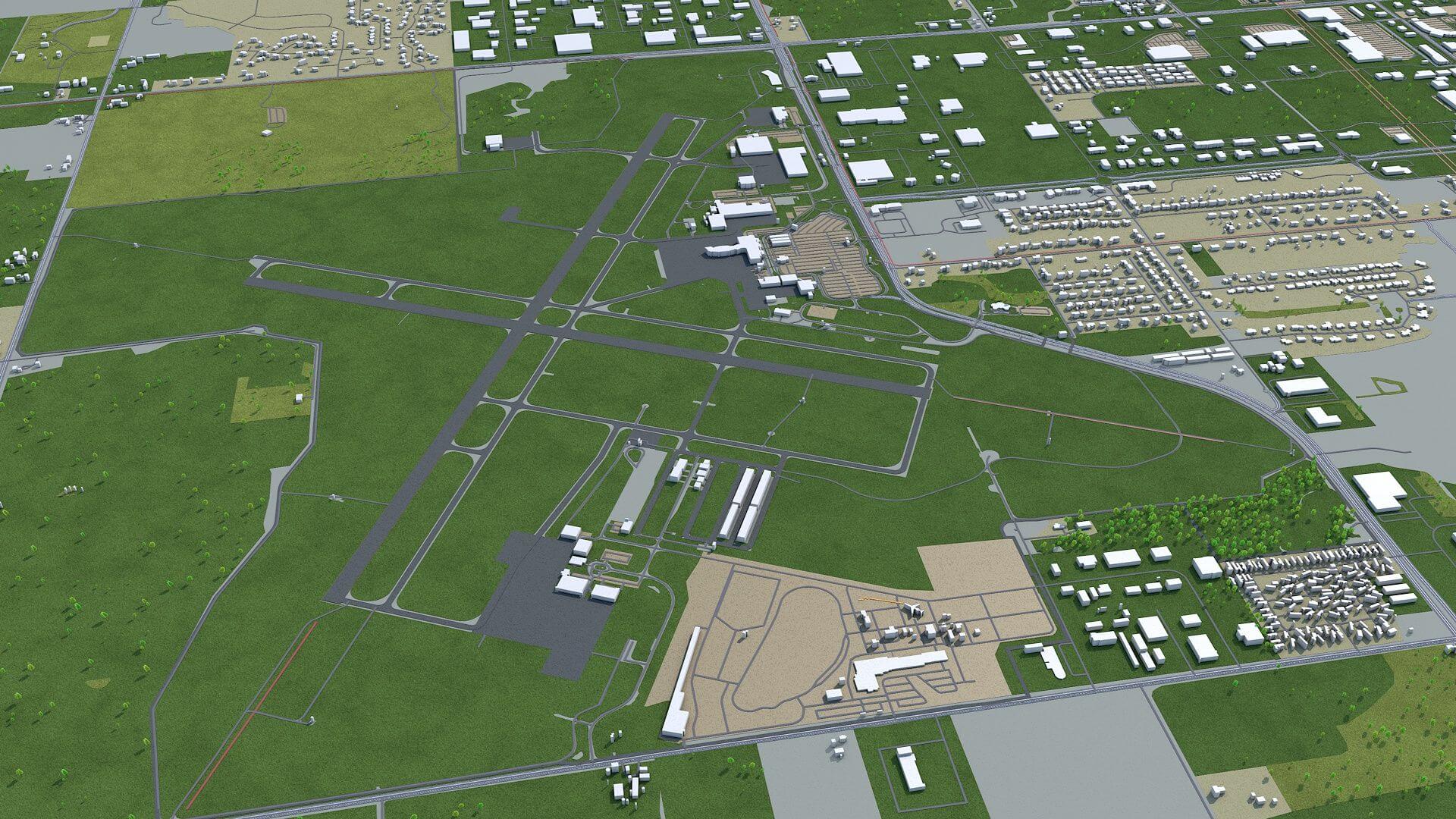 Appleton Wisconsin 40km - 3D Model by 3dstudio