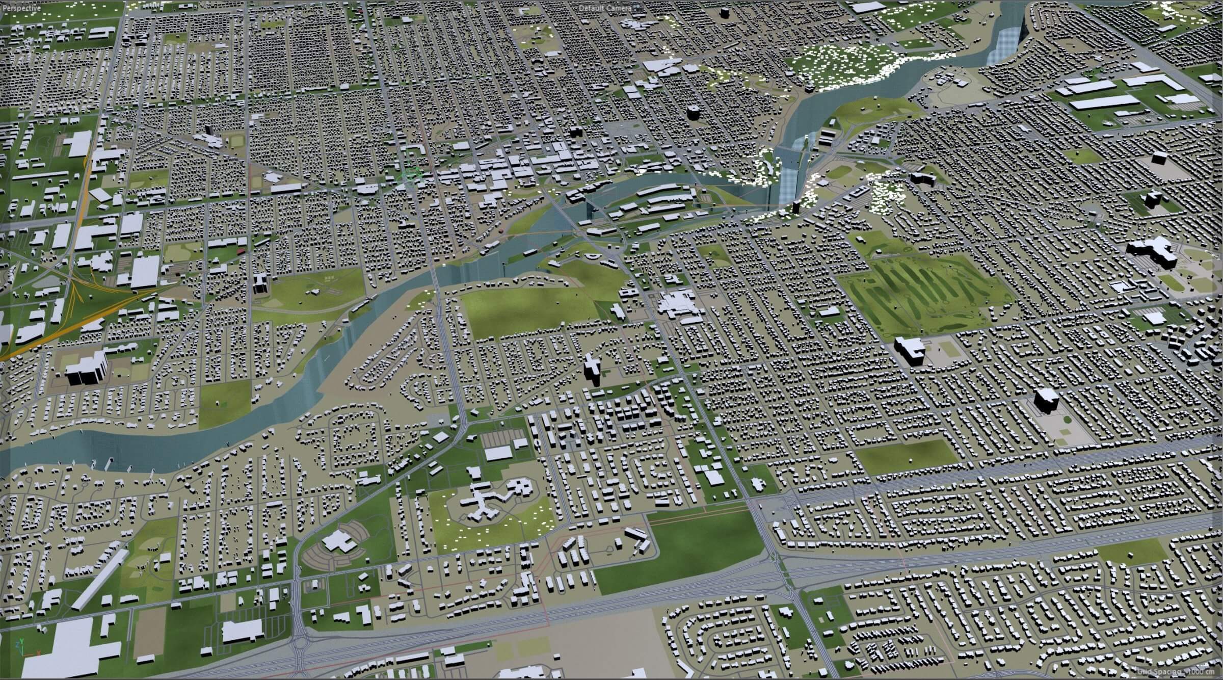 Appleton Wisconsin 40km - 3D Model by 3dstudio