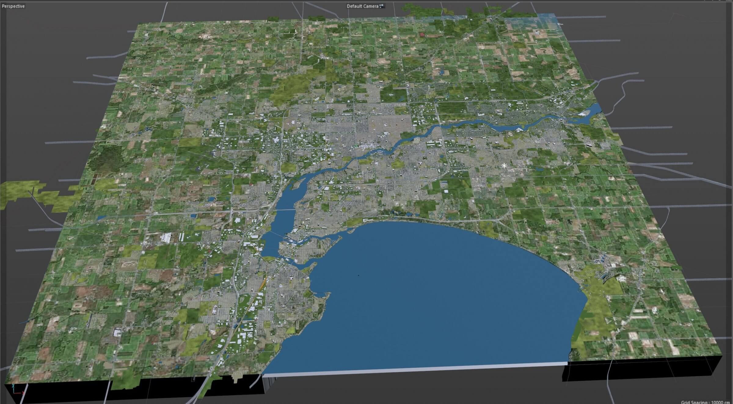 Appleton Wisconsin 40km - 3D Model by 3dstudio
