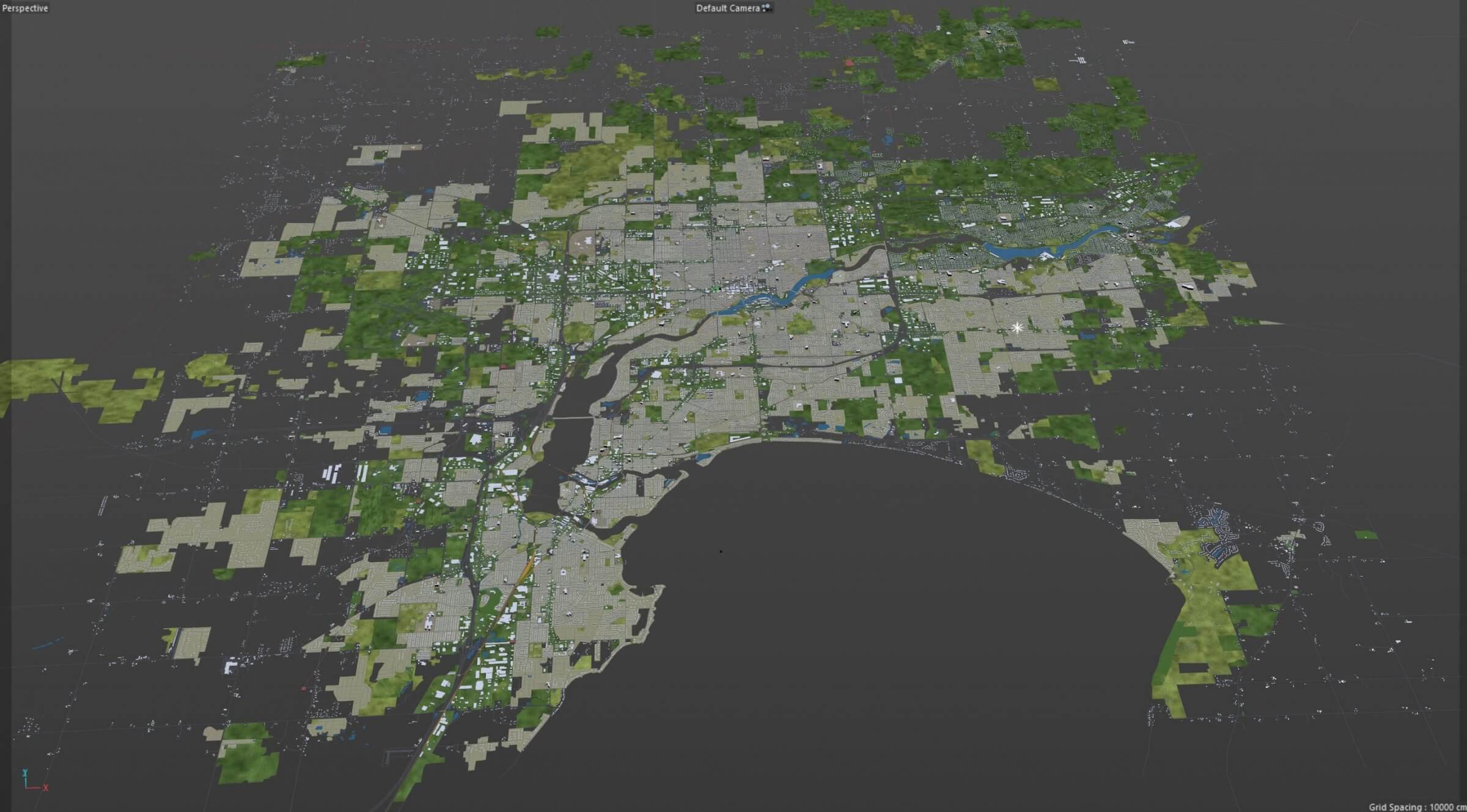 Appleton Wisconsin 40km - 3D Model by 3dstudio