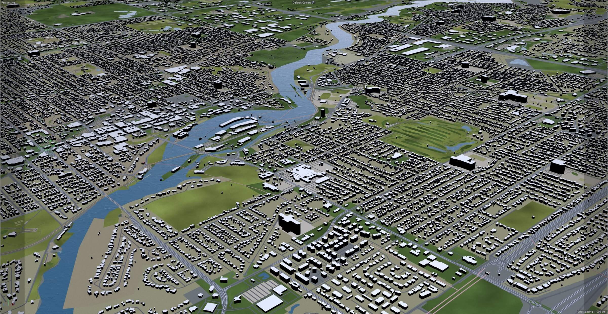 Appleton Wisconsin 40km - 3D Model by 3dstudio