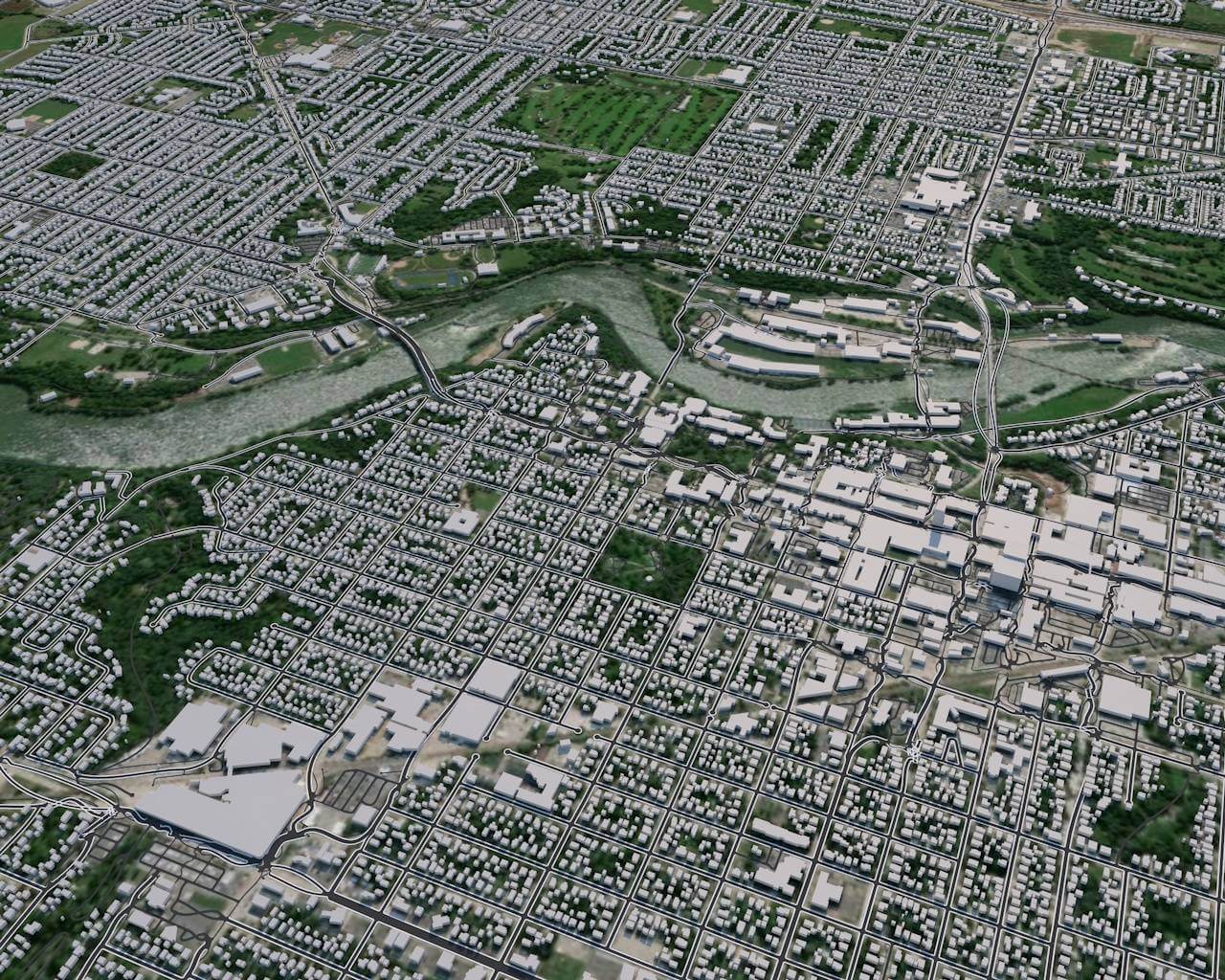 Appleton Wisconsin - 3D Model by 3dstudio