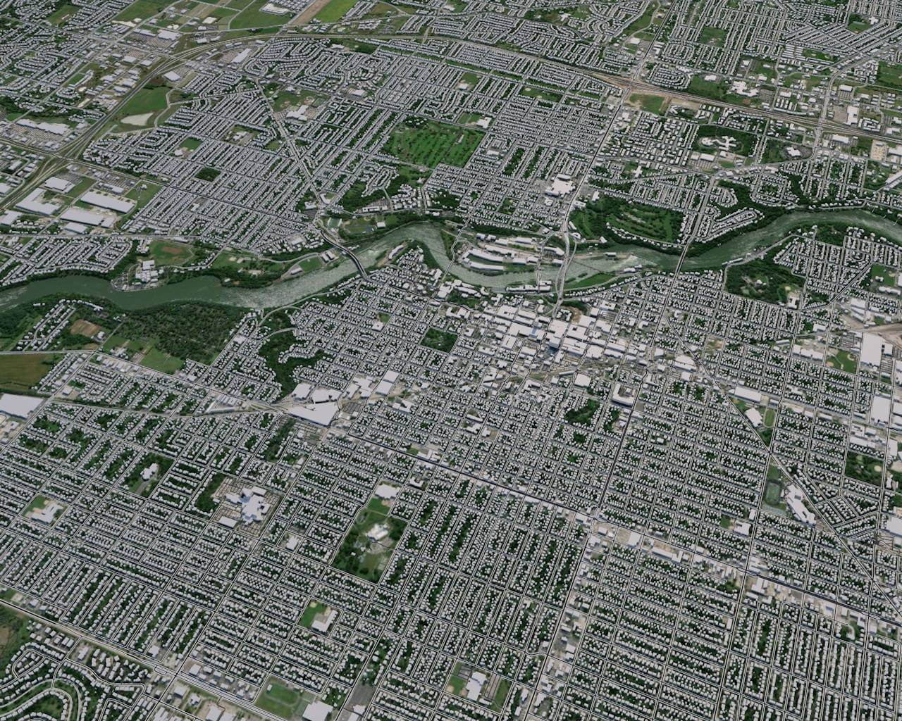 Appleton Wisconsin - 3D Model by 3dstudio