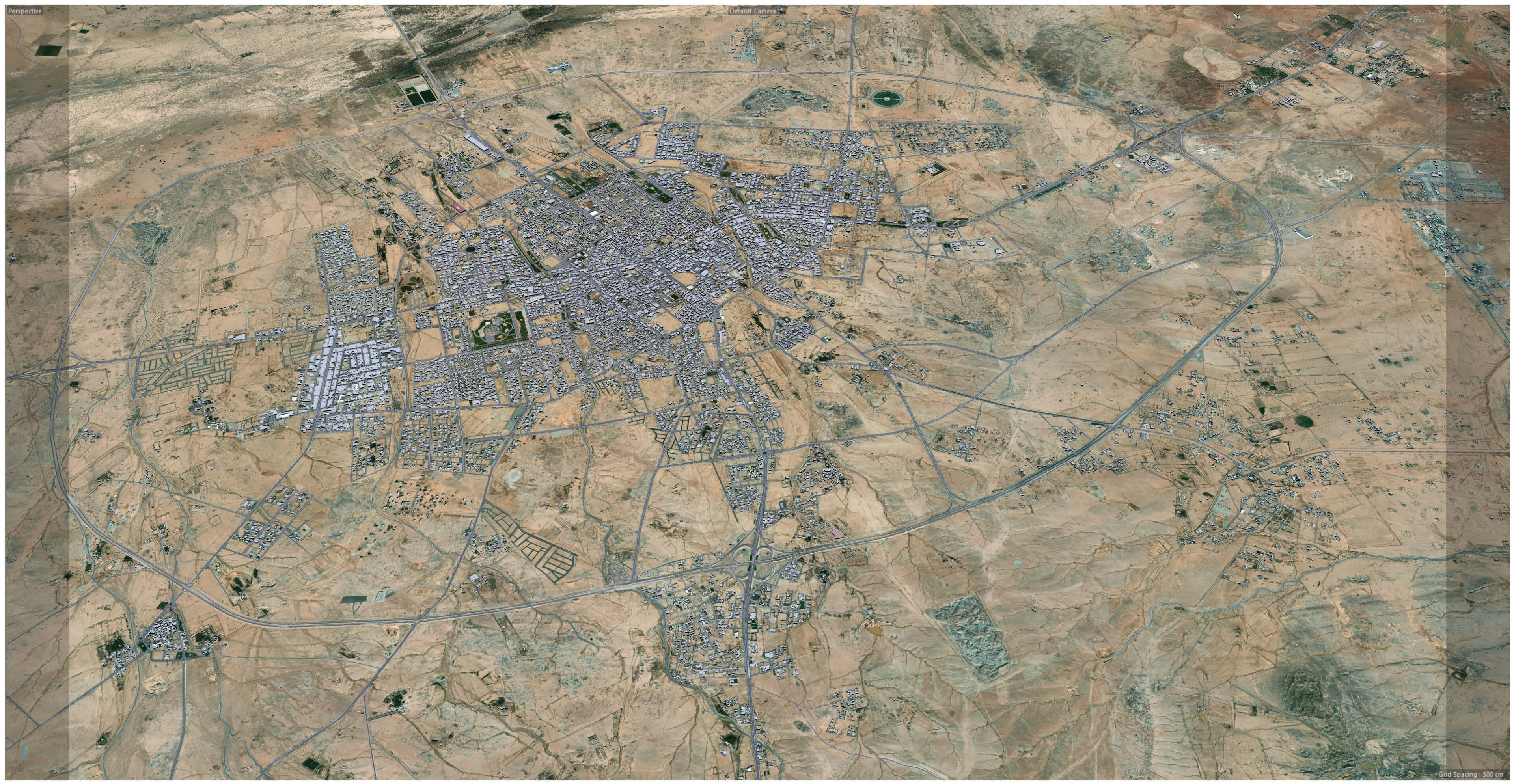AR Rass City Saudi Arabia 3D Model 35km by 3dstudio