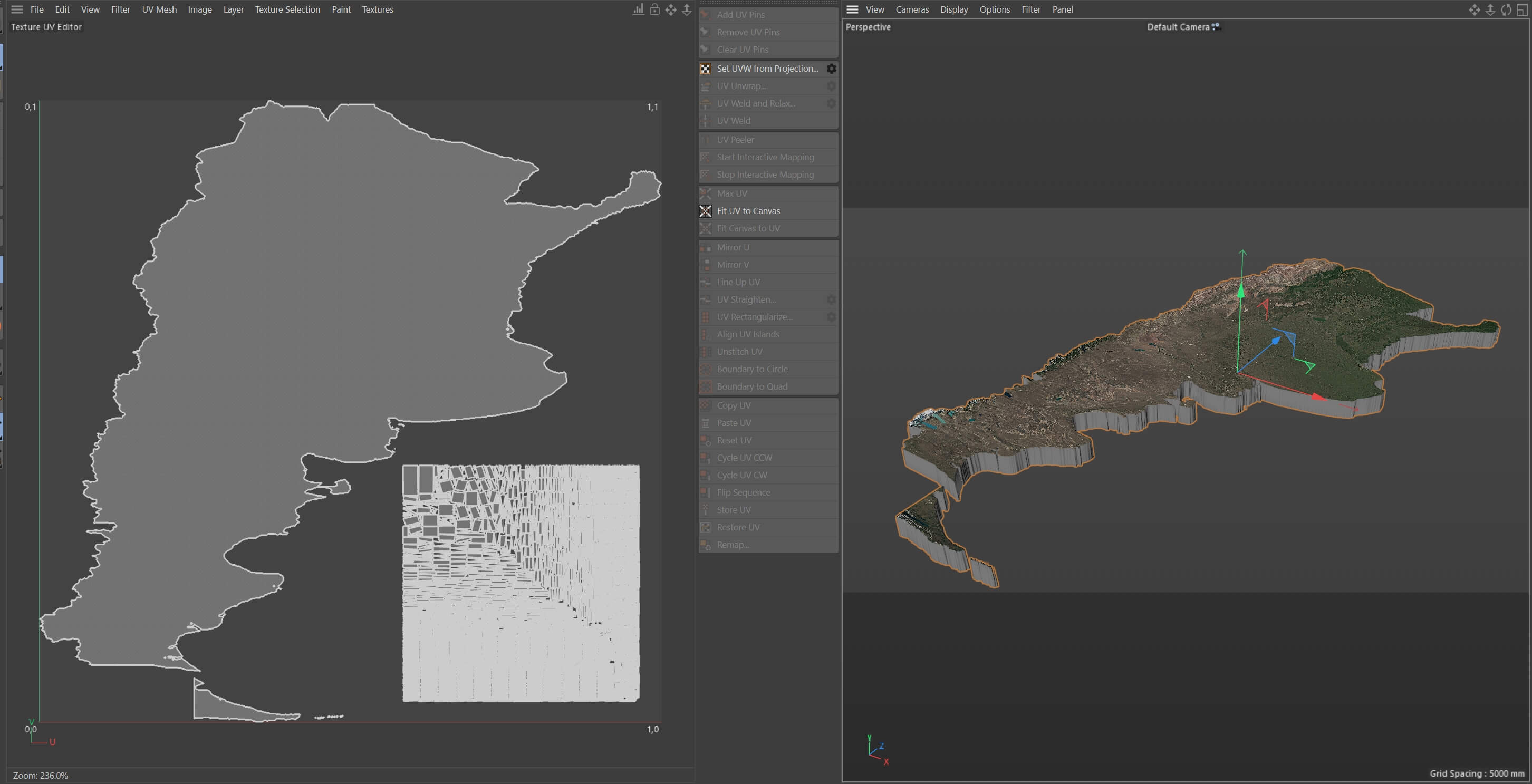Argentina Terrain Map - 3D Model by 3dstudio
