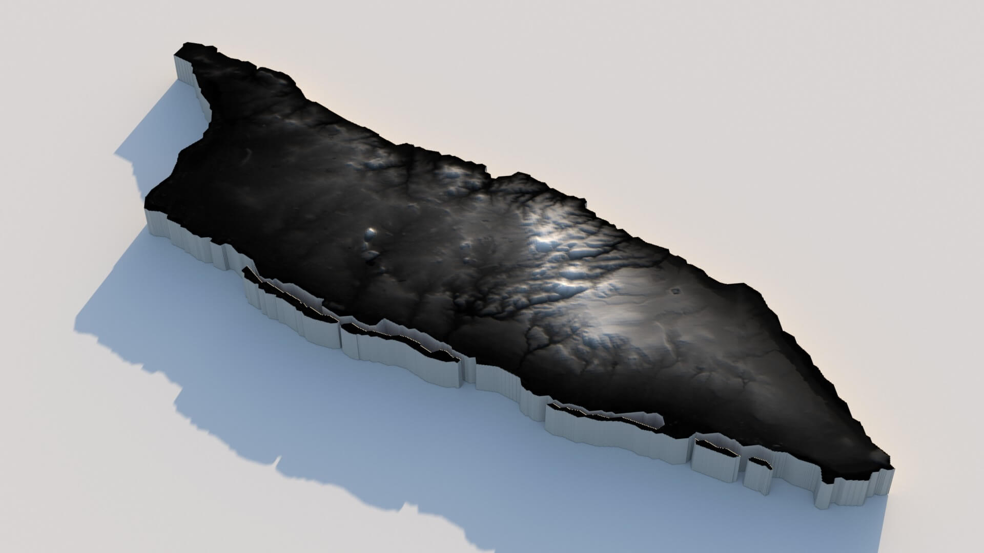 Aruba Terrain Map - 3D Model by 3dstudio