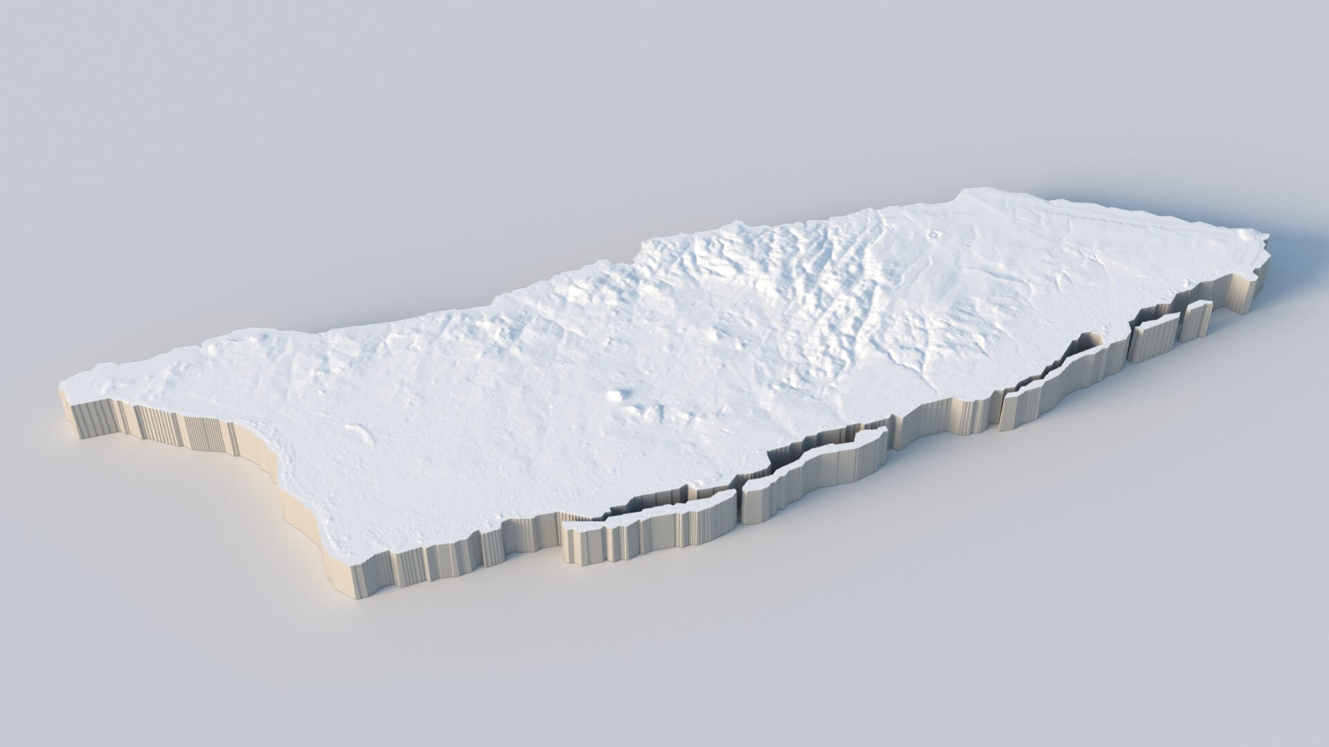 Aruba Terrain Map - 3D Model by 3dstudio