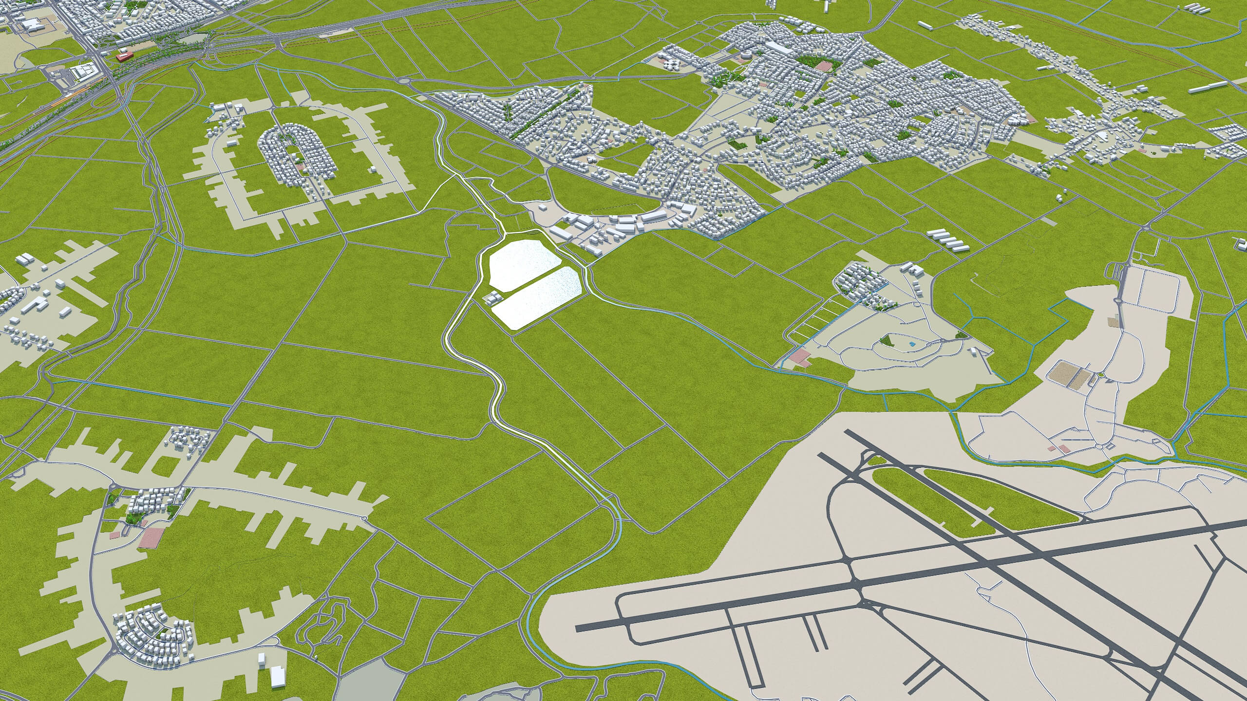 Ashdod City Israel 3D Model 20km by 3dstudio