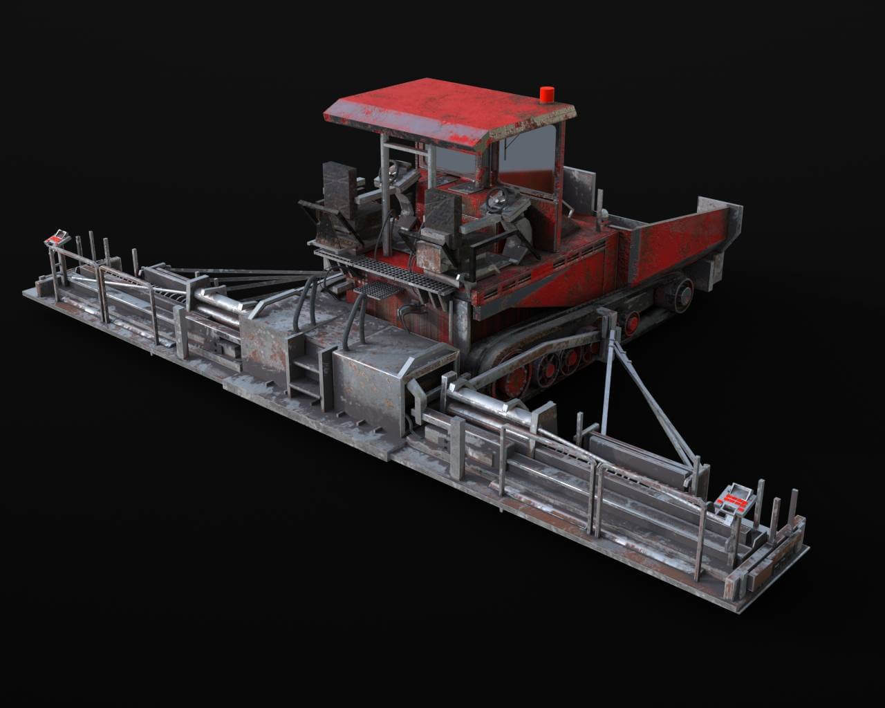 Asphalt Paver - 3D Model by 3dstudio