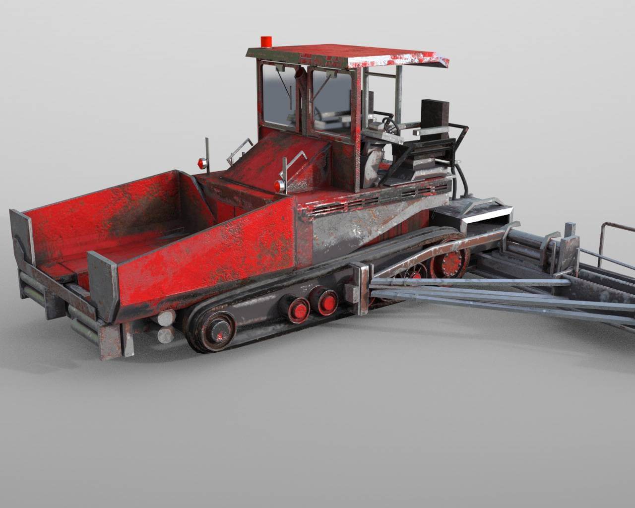Asphalt Paver - 3D Model by 3dstudio