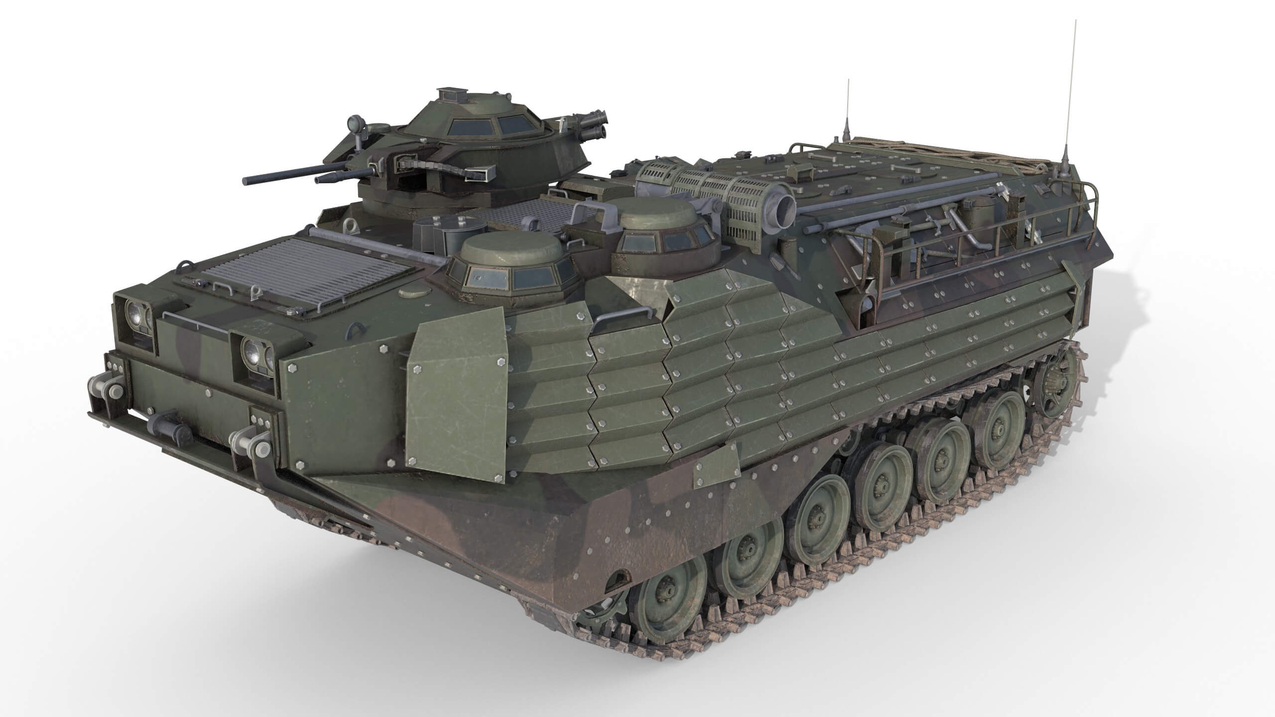 Assault Amphibious Vehicle Aavp 7A1 - 3D Model by 3dstudio