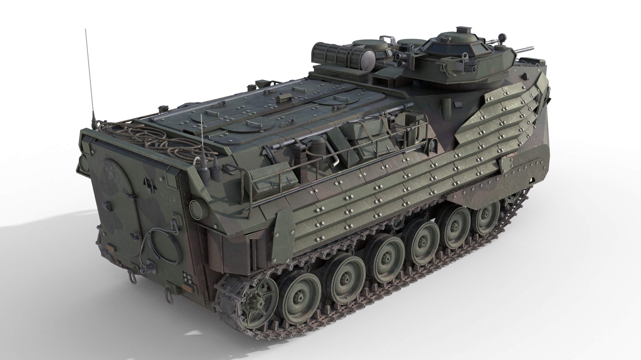 Assault Amphibious Vehicle Aavp 7A1 3D Model by 3dstudio