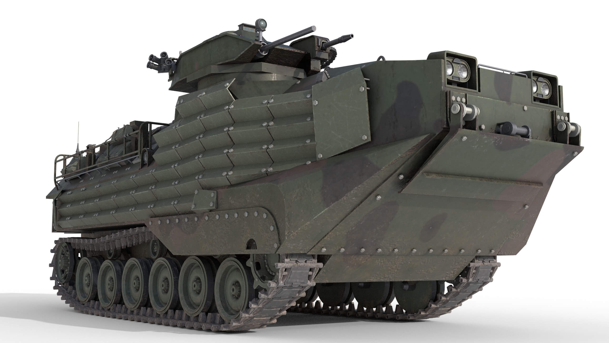 Assault Amphibious Vehicle Aavp 7A1 3D Model by 3dstudio