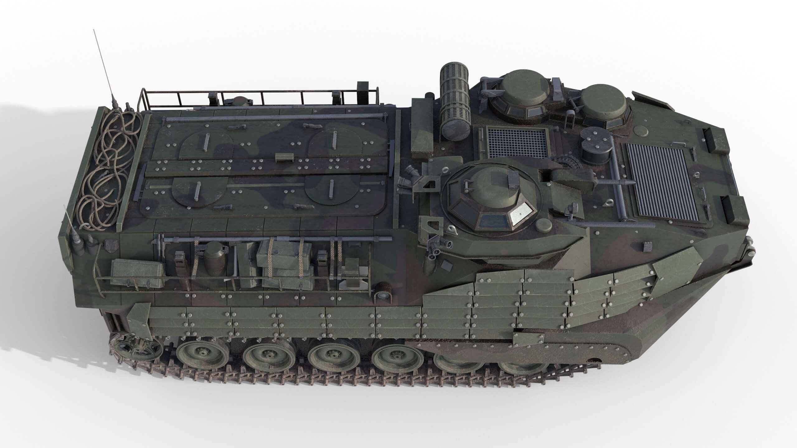 Assault Amphibious Vehicle Aavp 7A1 - 3D Model by 3dstudio