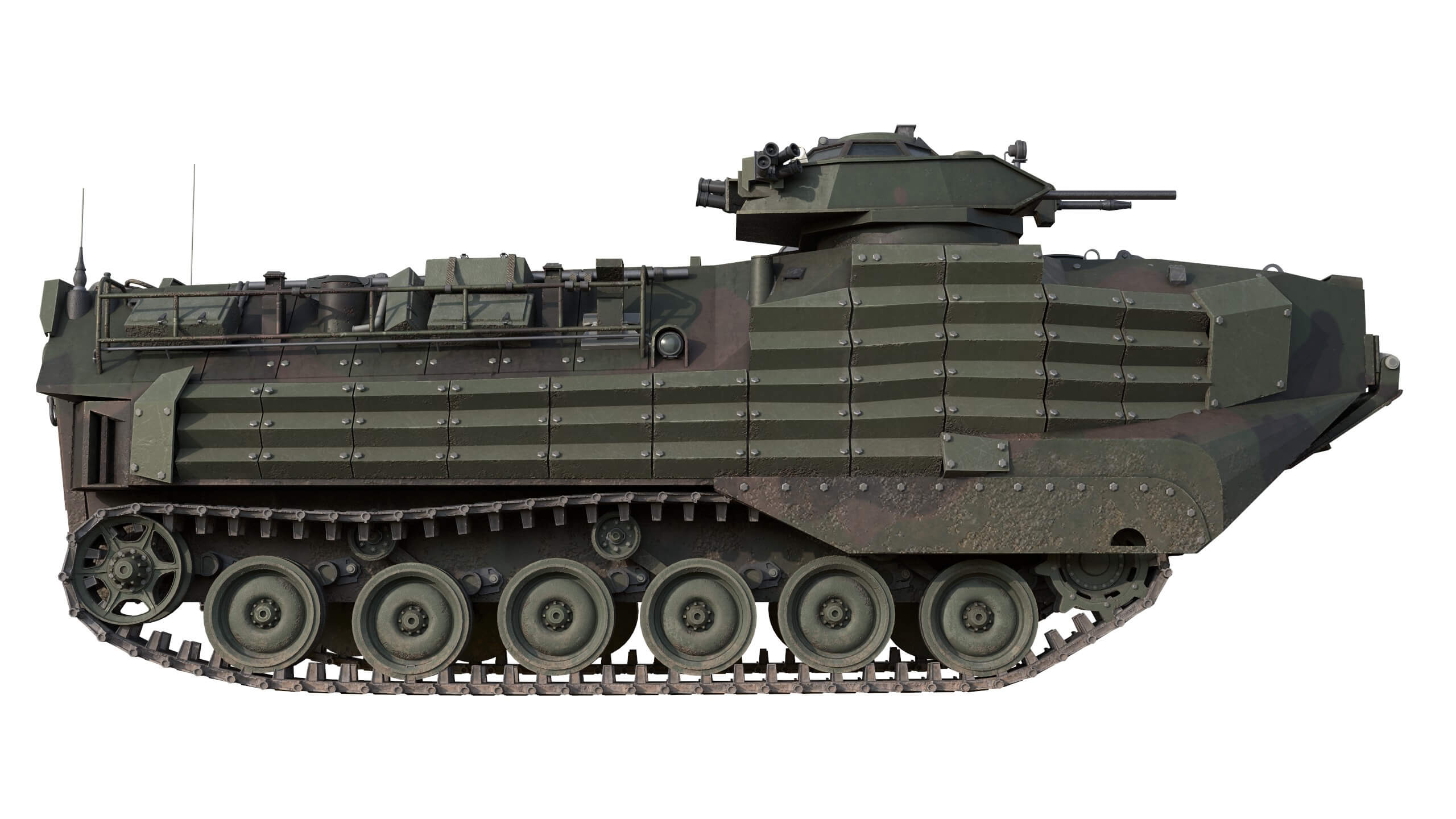 Assault Amphibious Vehicle Aavp 7A1 - 3D Model by 3dstudio