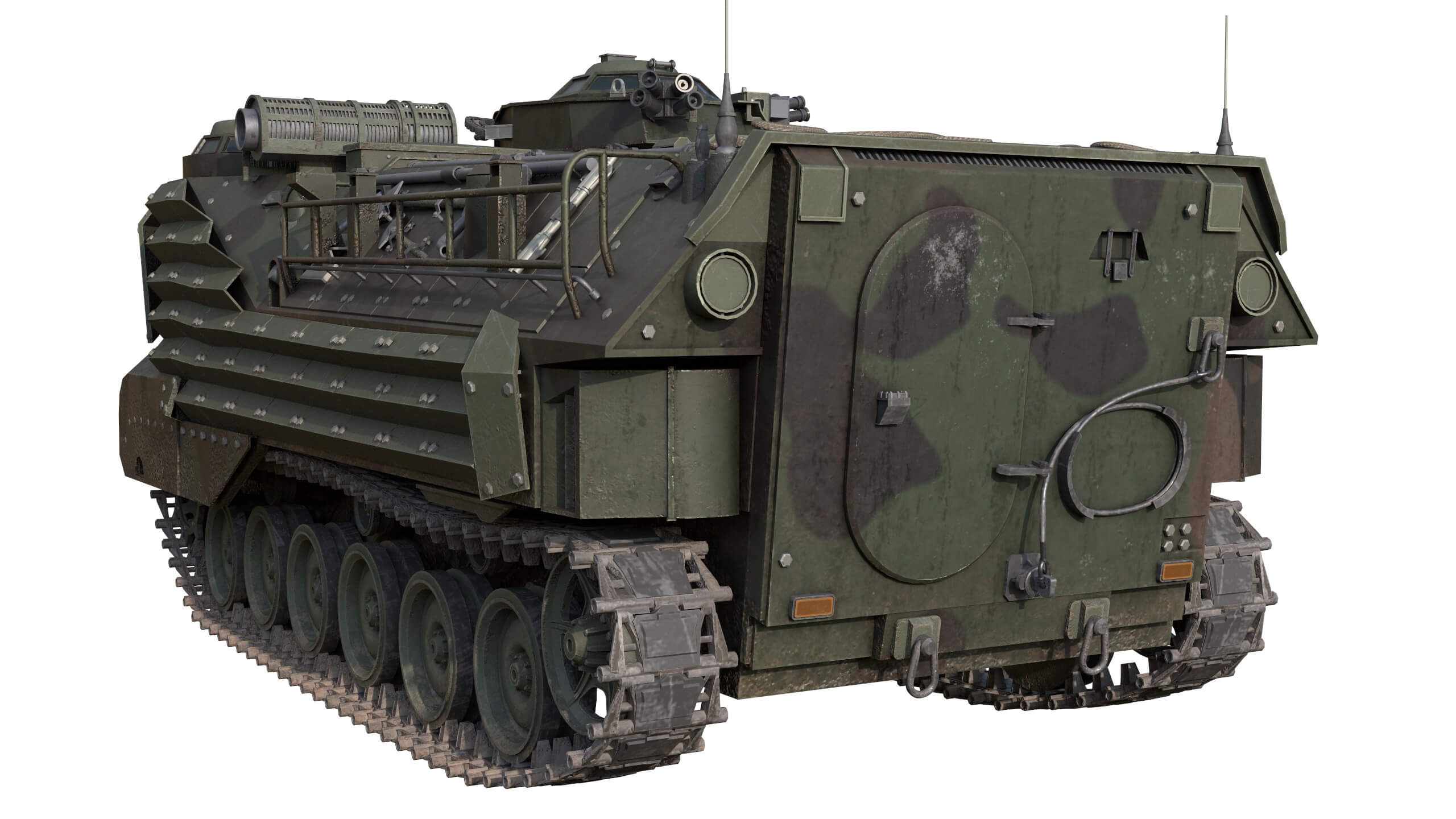 Assault Amphibious Vehicle Aavp 7A1 3D Model by 3dstudio