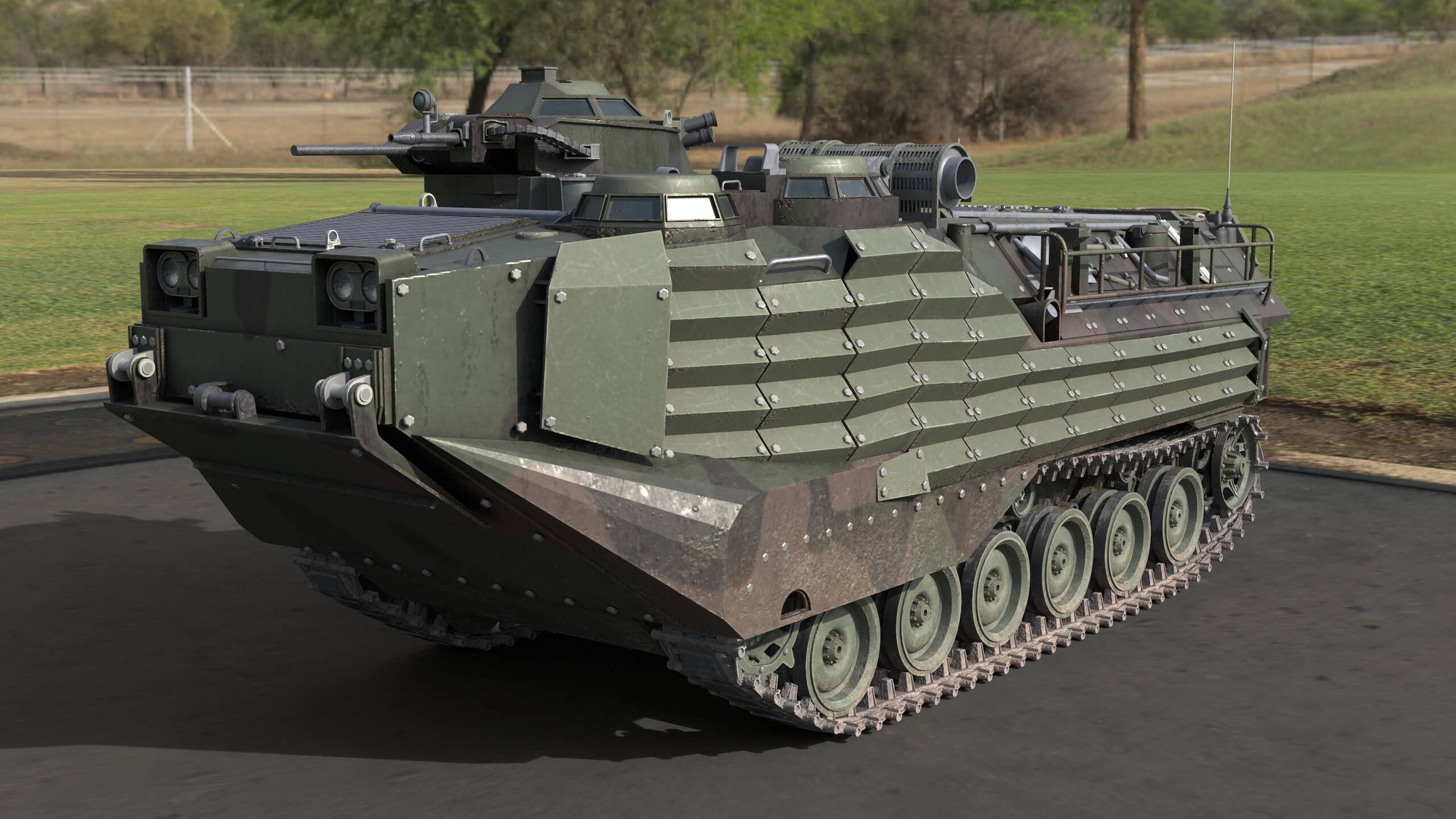 Assault Amphibious Vehicle Aavp 7A1 3D Model by 3dstudio