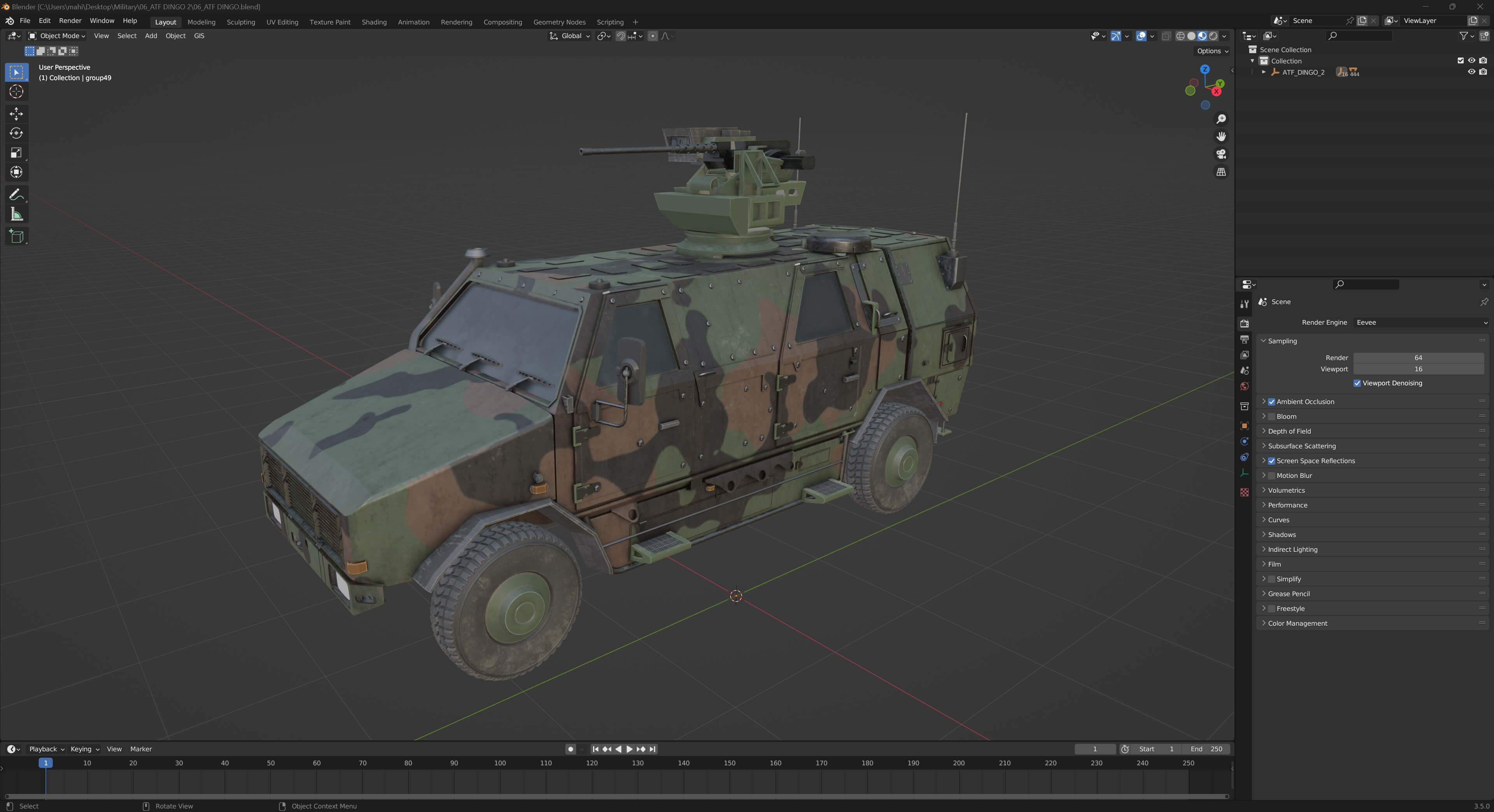Atf Dingo 2 Infantry Mobility - 3D Model by 3dstudio