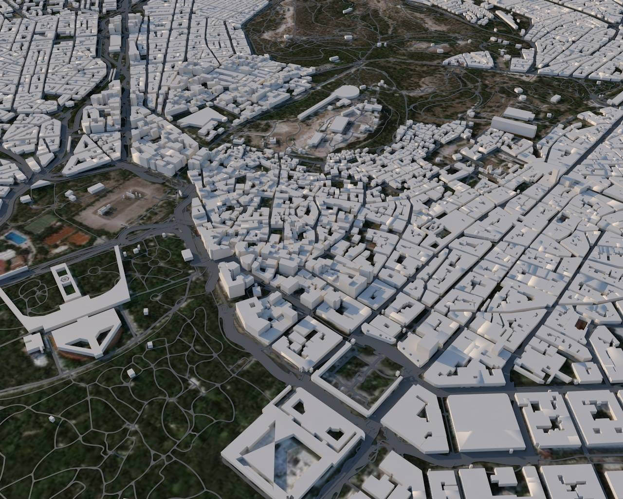 Athens Greece - 3D Model by 3dstudio