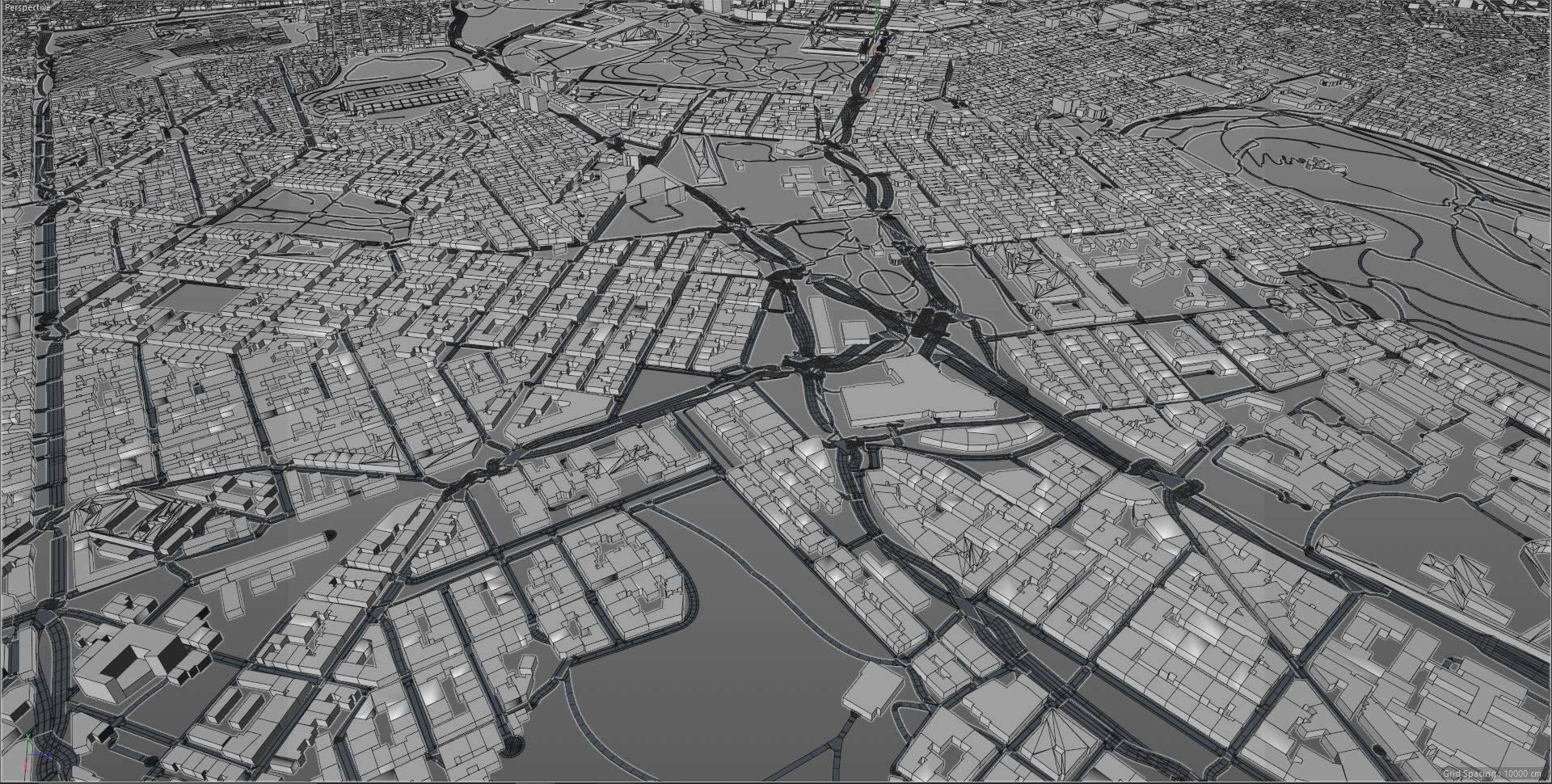 Athens Greece - 3D Model by 3dstudio