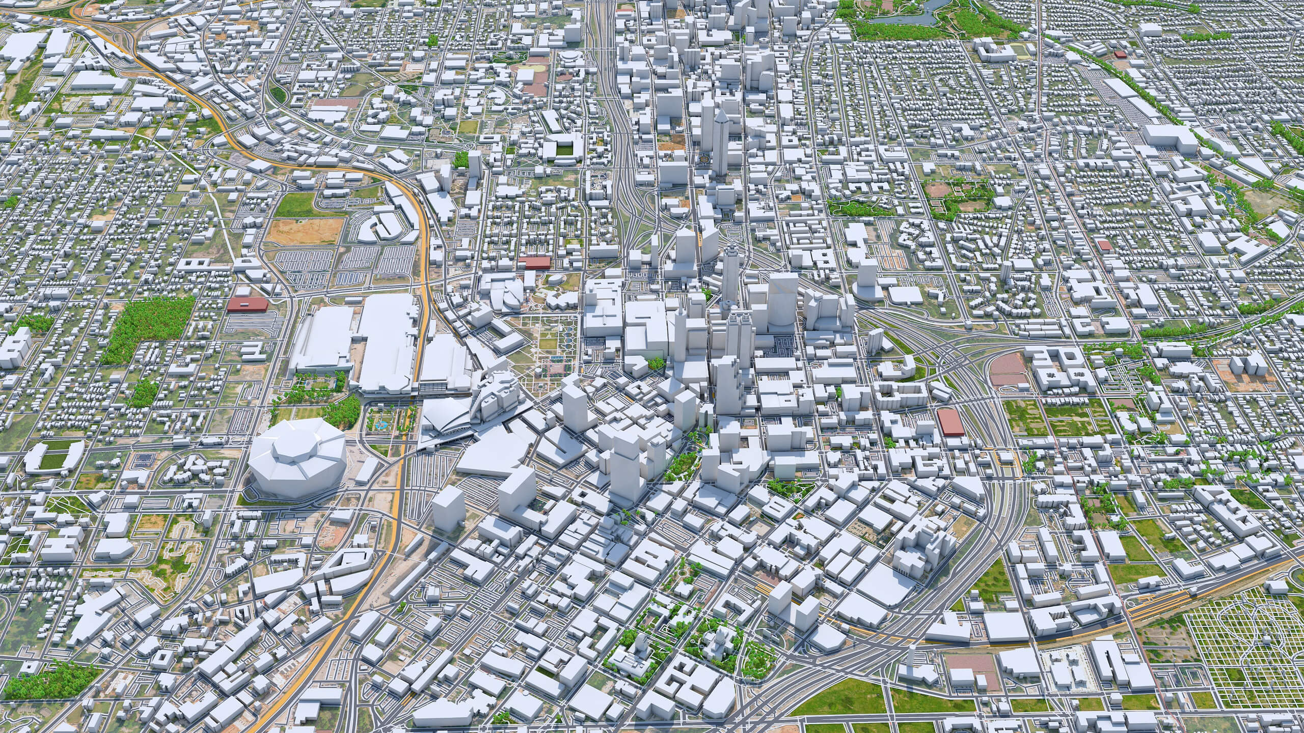 Atlanta Georgia USA Downtown 8km - 3D Model by 3dstudio