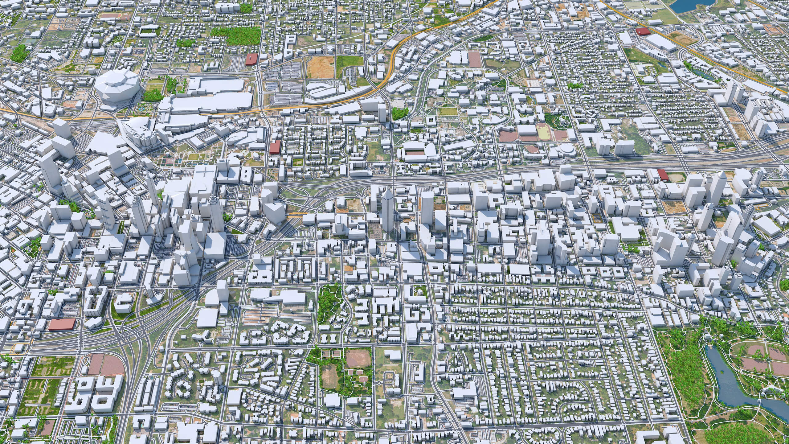 Atlanta Georgia USA Downtown 8km - 3D Model by 3dstudio