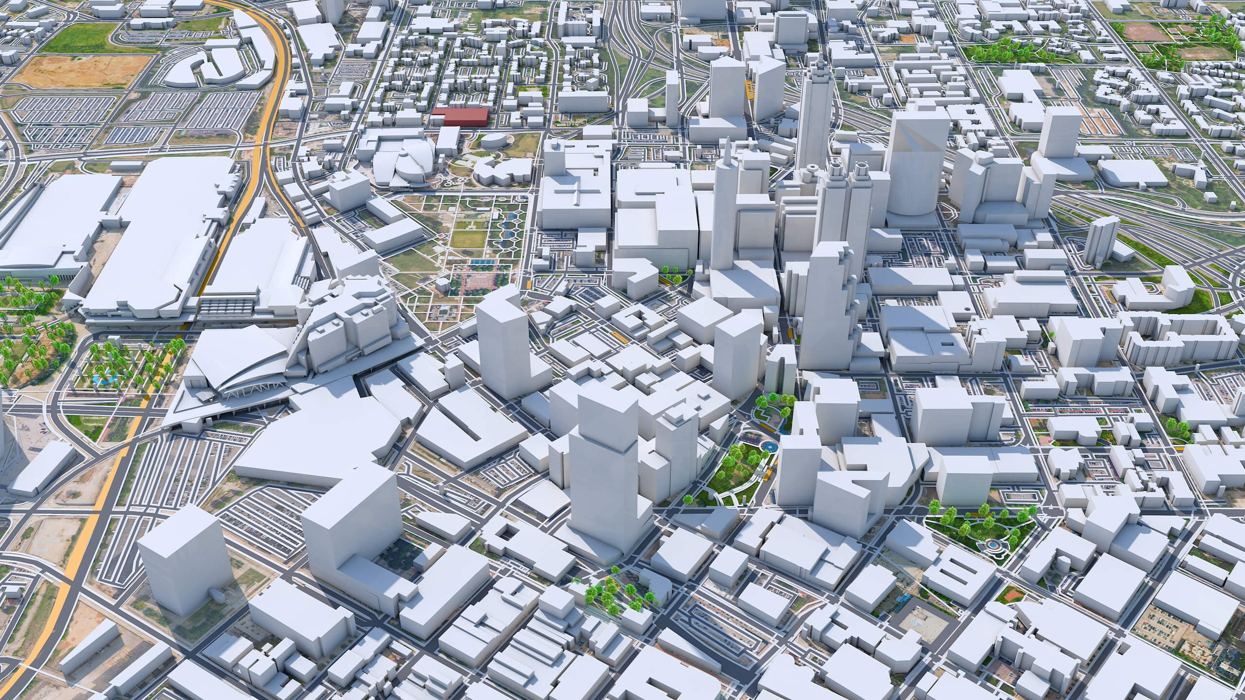 Atlanta, Georgia USA 40km - 3D Model by 3dstudio