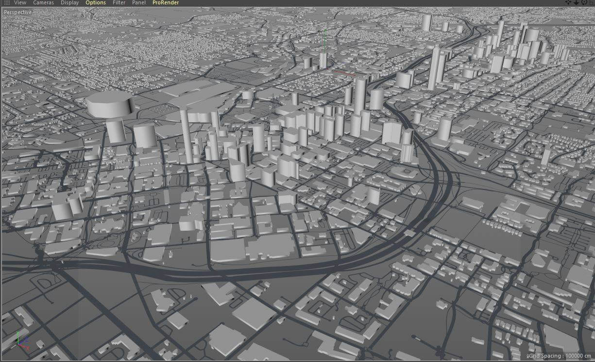 Atlanta Georgia - 3D Model by 3dstudio