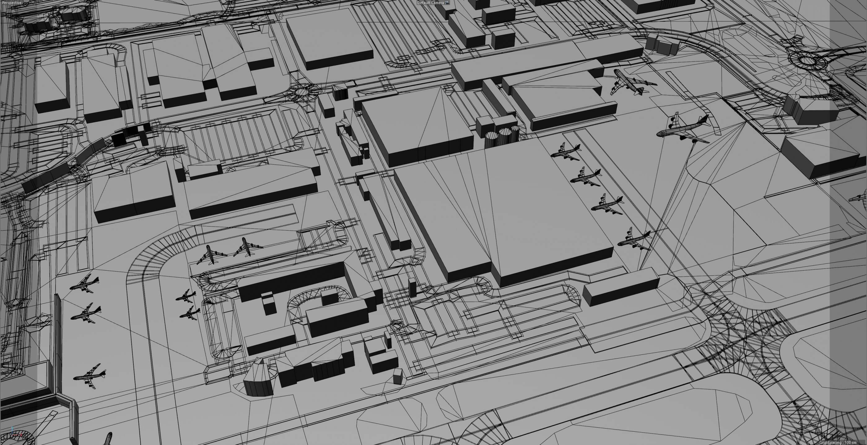 Auckland Airport - 3D Model by 3dstudio