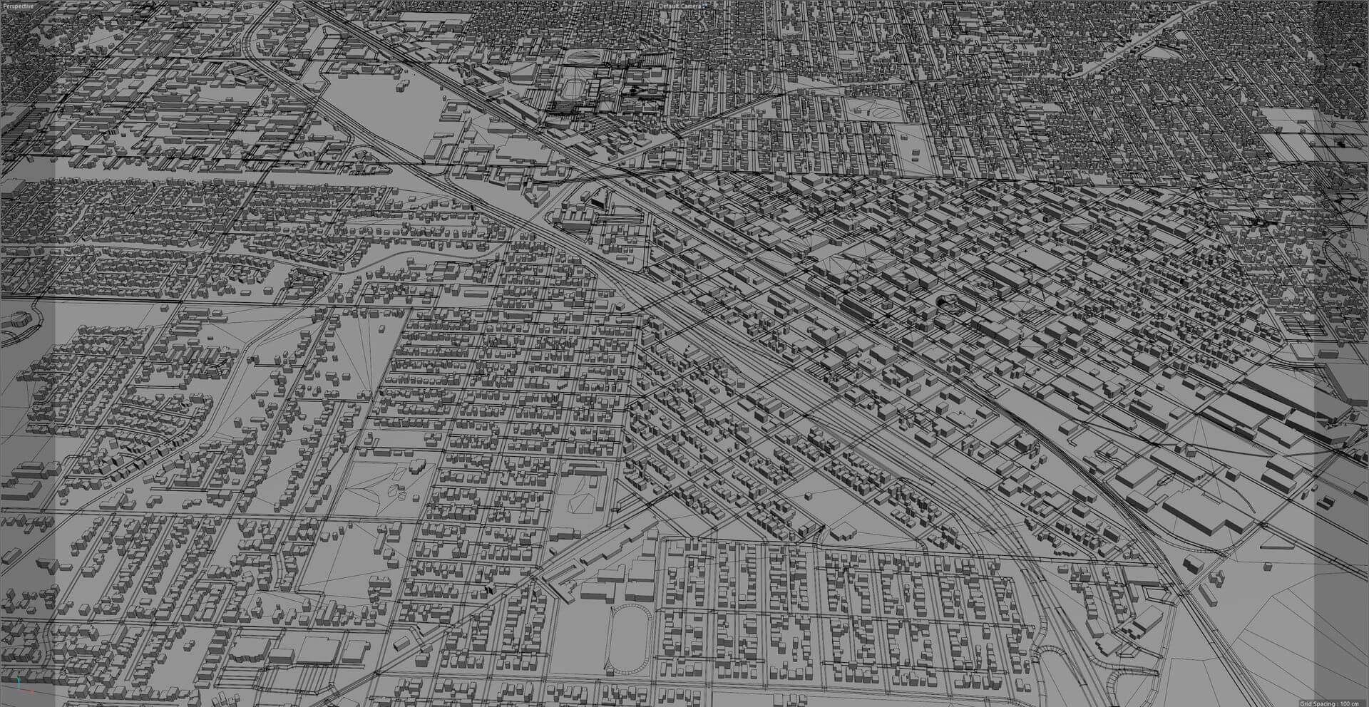 Aurora Modesto, California USA 20km - 3D Model by 3dstudio
