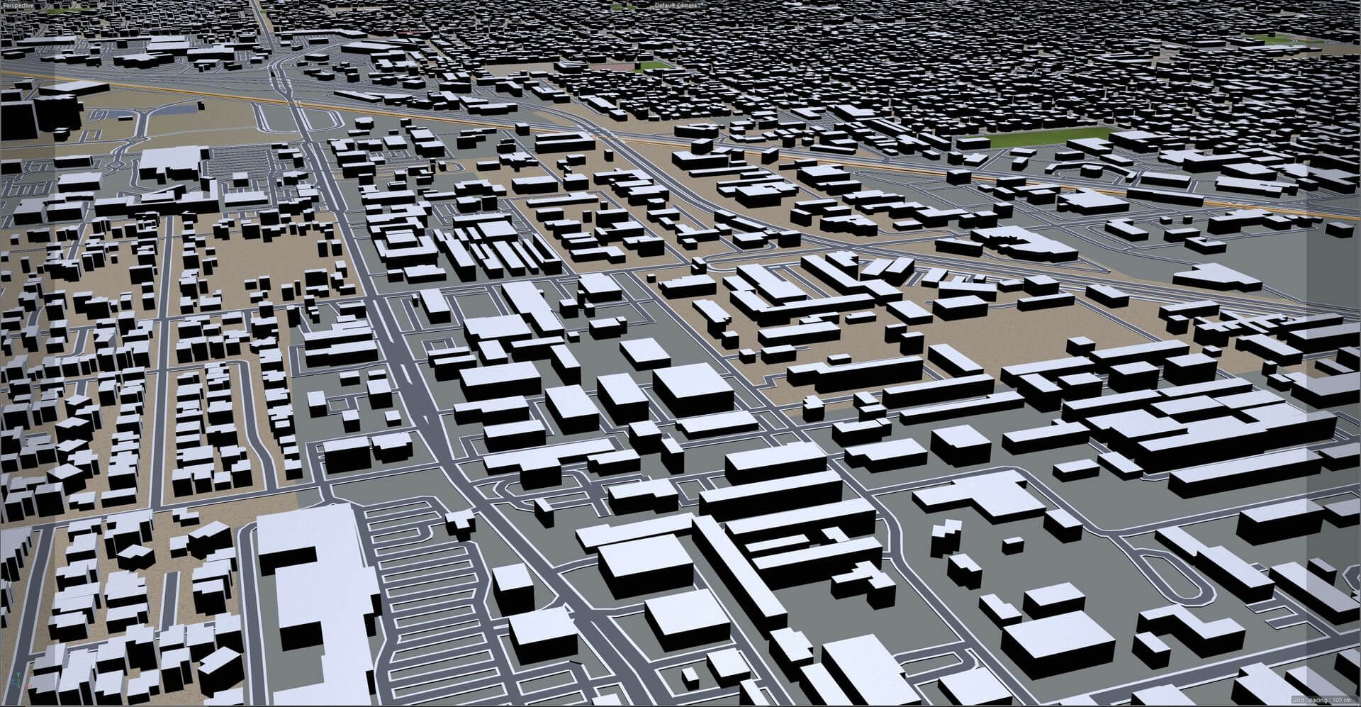 Aurora Modesto, California USA 20km - 3D Model by 3dstudio