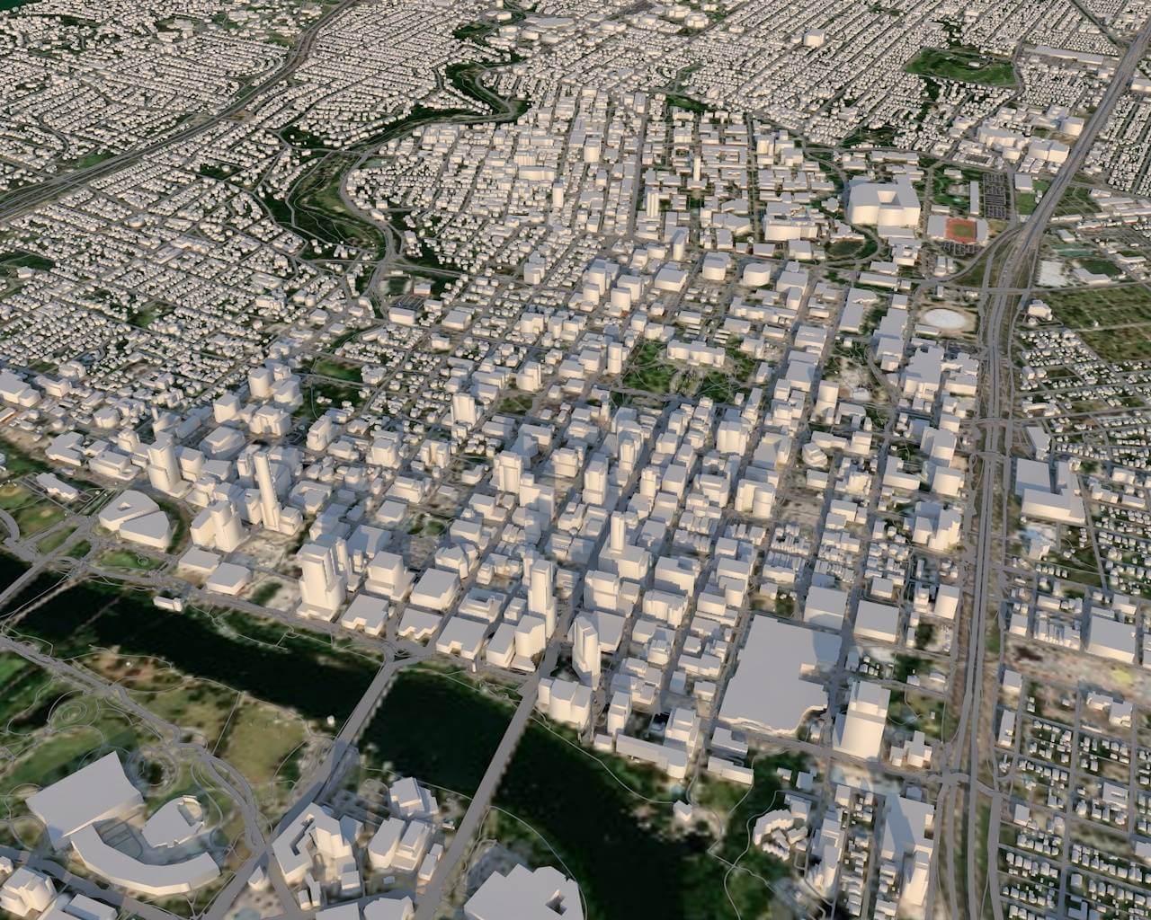 Austin Texas - 3D Model by 3dstudio