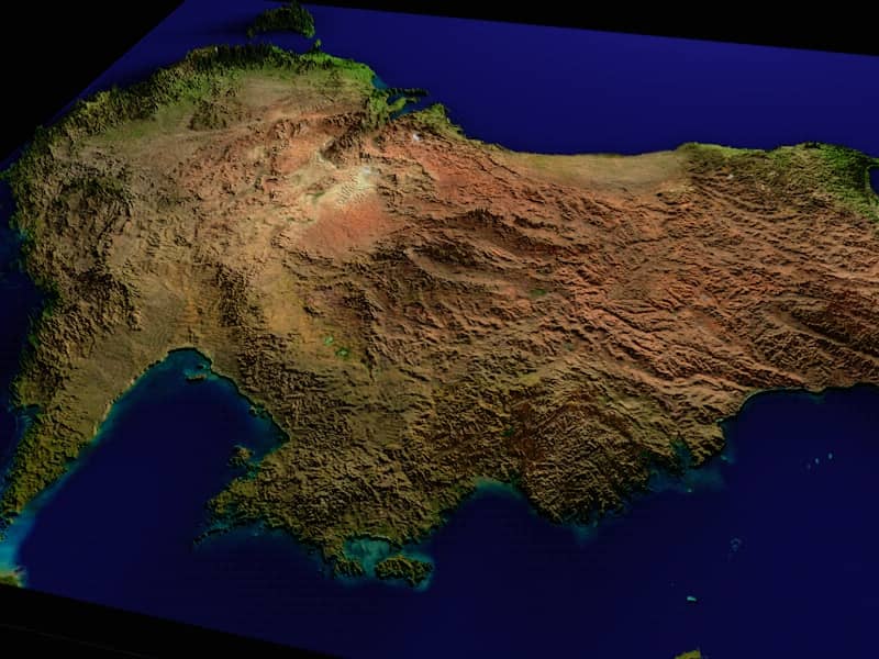 Australia Map - 3D Model by 3dstudio