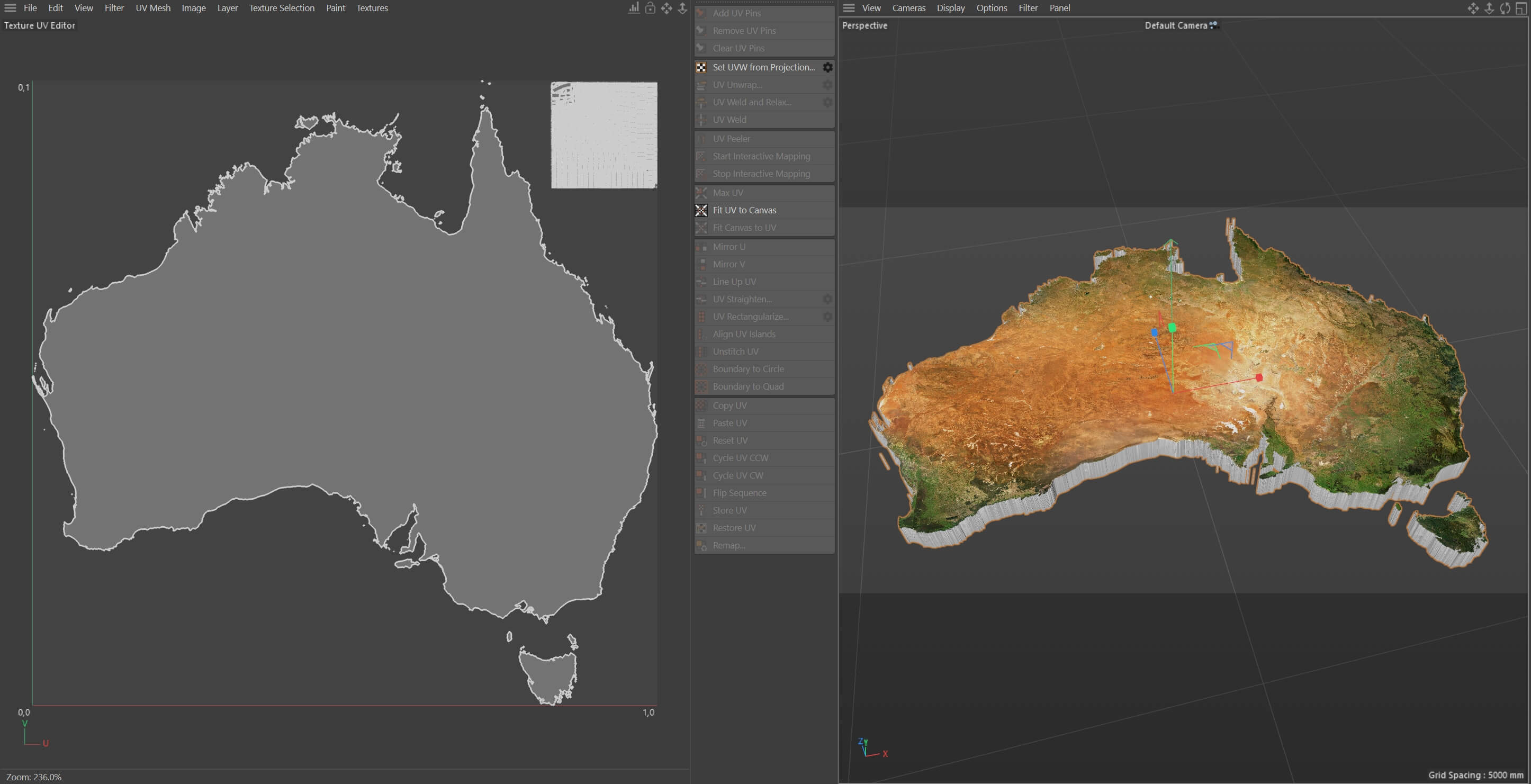 Australia Terrain Map - 3D Model by 3dstudio