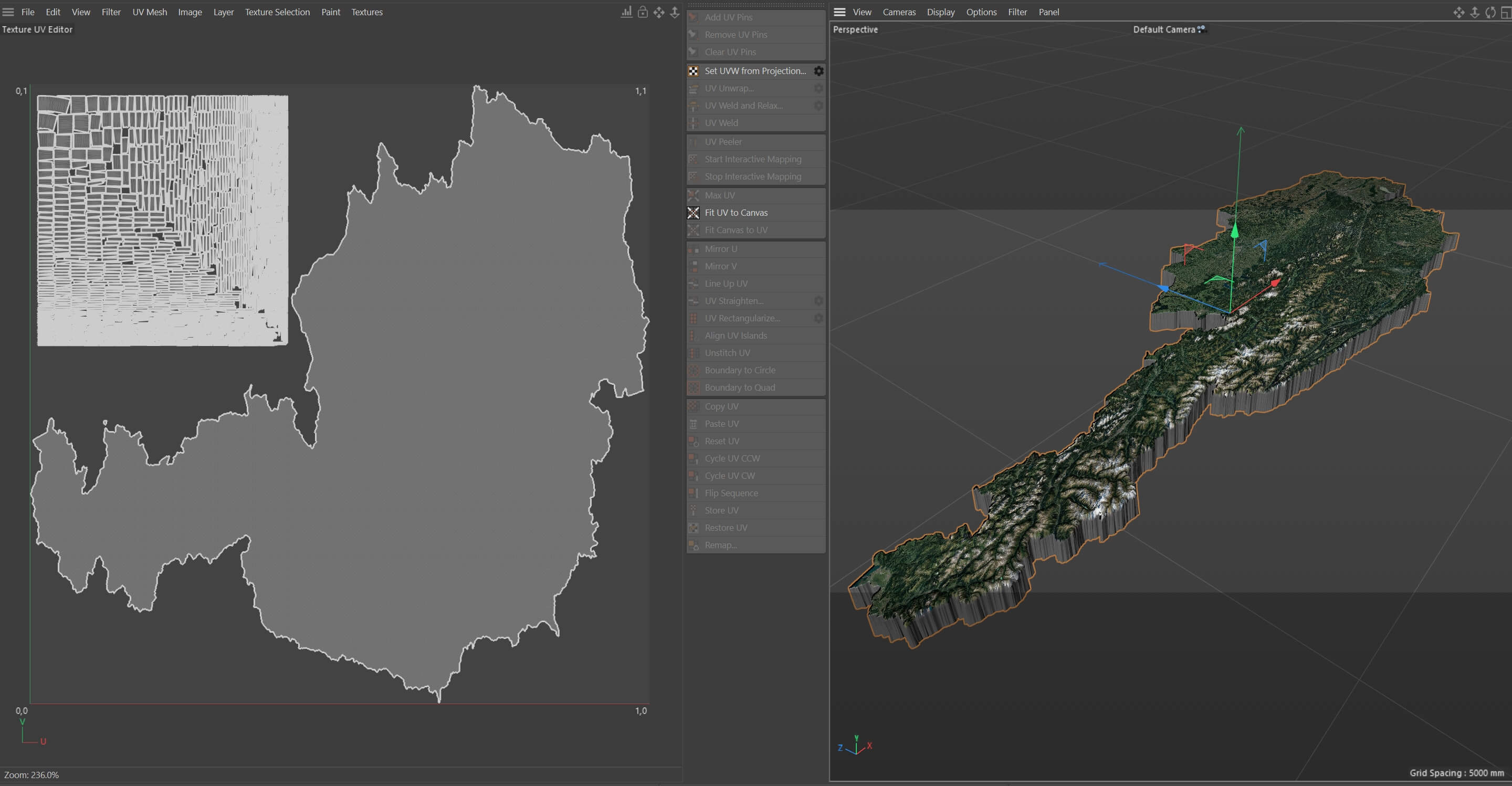 Austria Terrain Map - 3D Model by 3dstudio