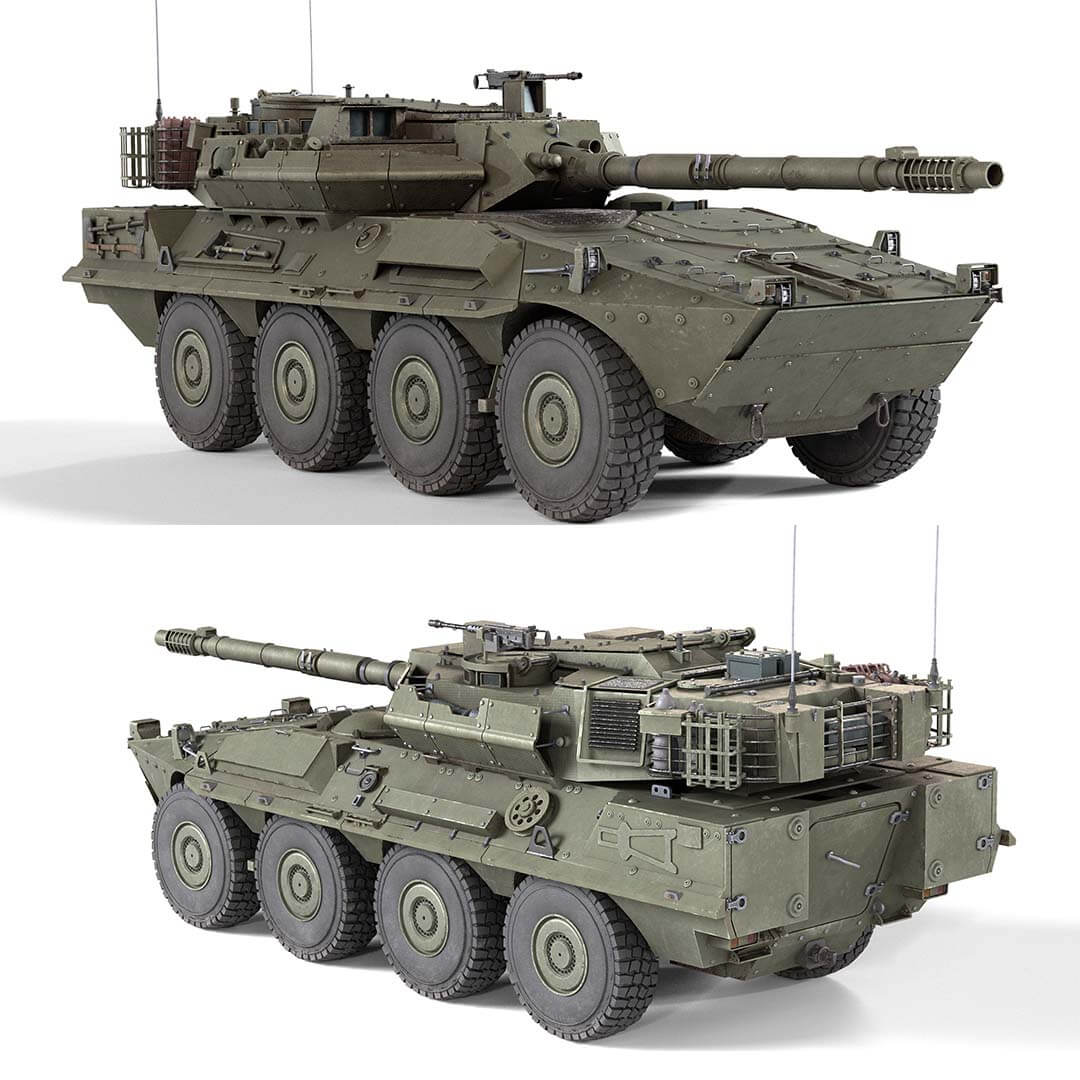 B1 Centauro Tank - 3D Model by 3dstudio