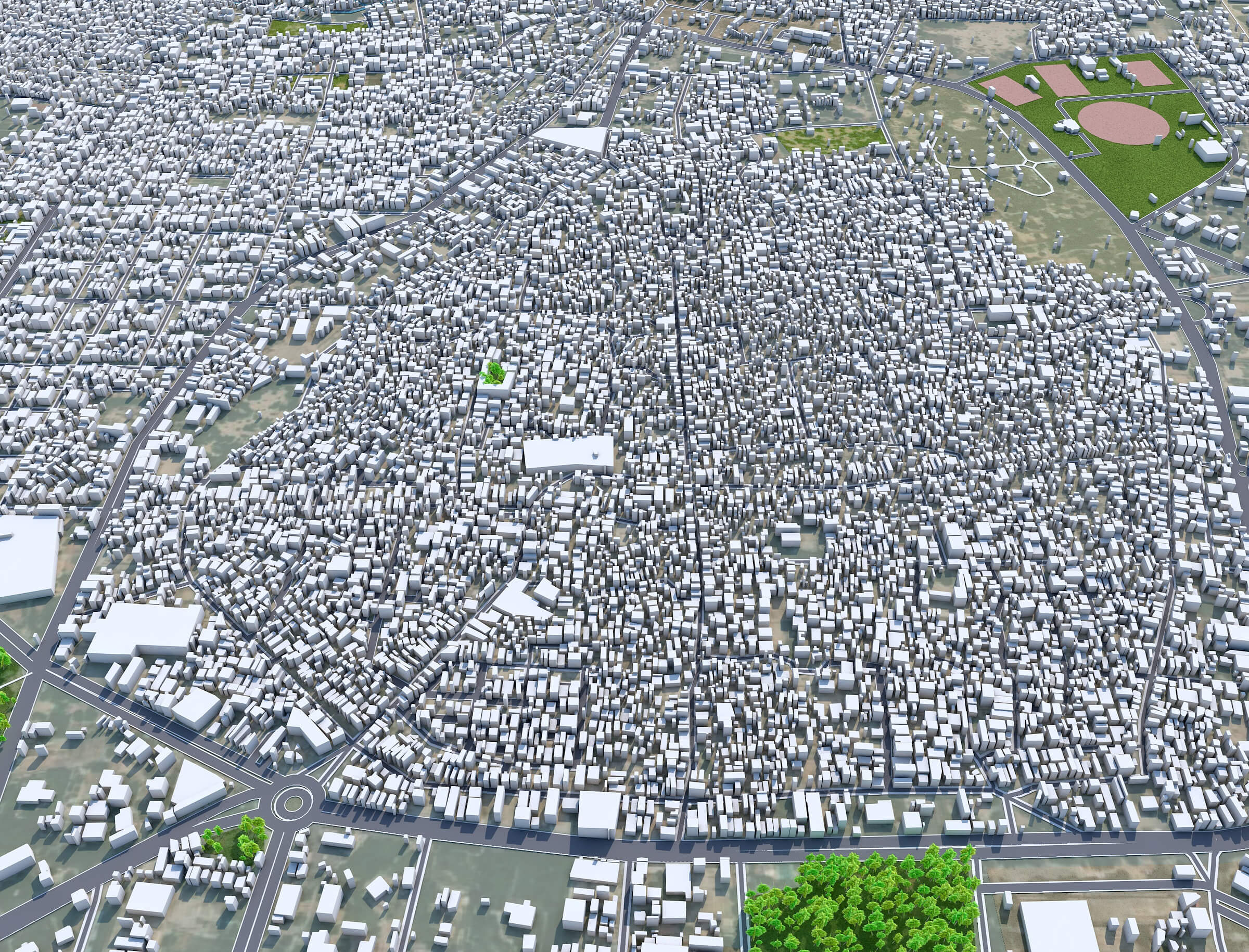 Bahawalpur City Pakistan 3D Model 25km by 3dstudio