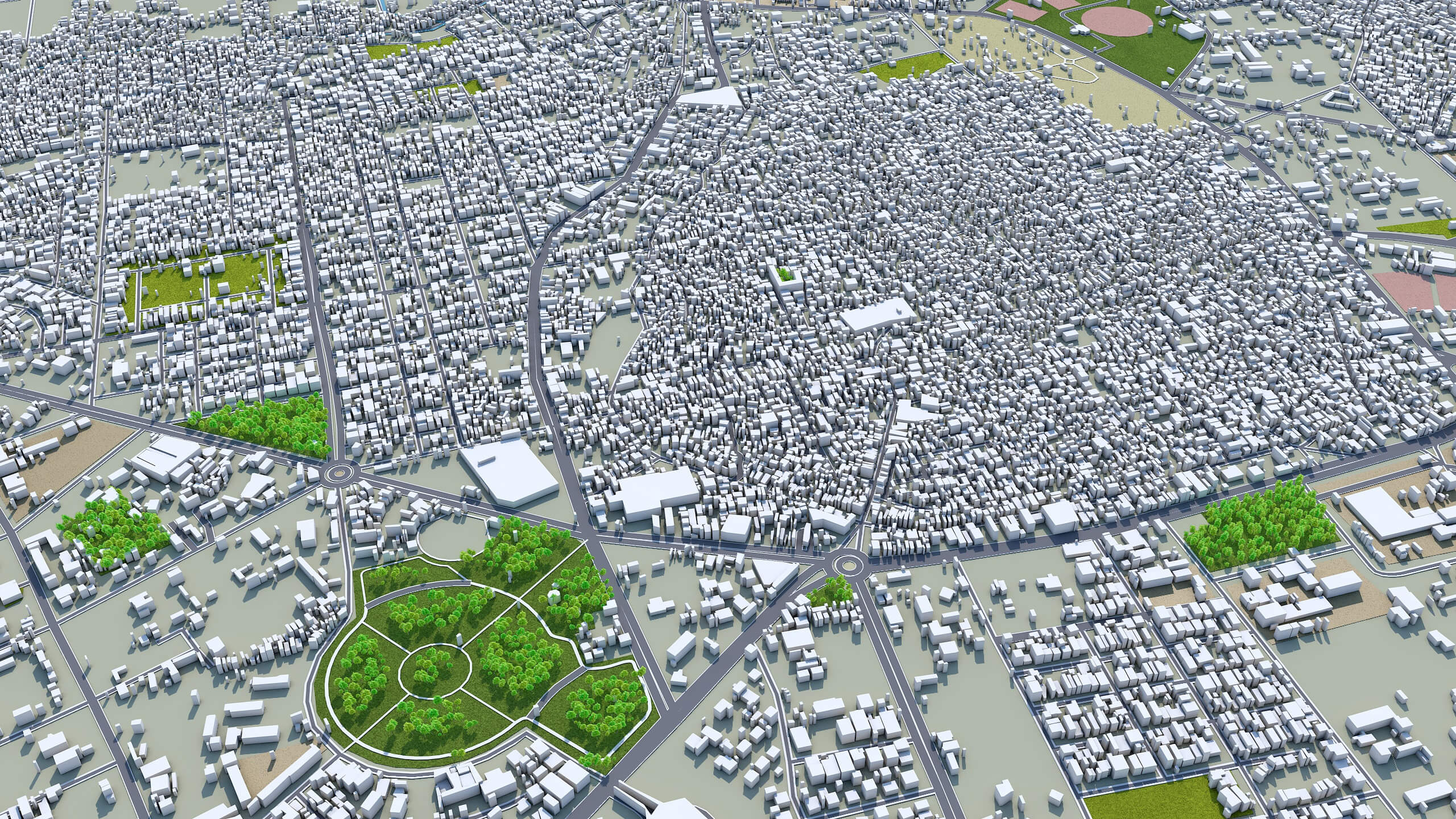 Bahawalpur City Pakistan 3D Model 25km by 3dstudio