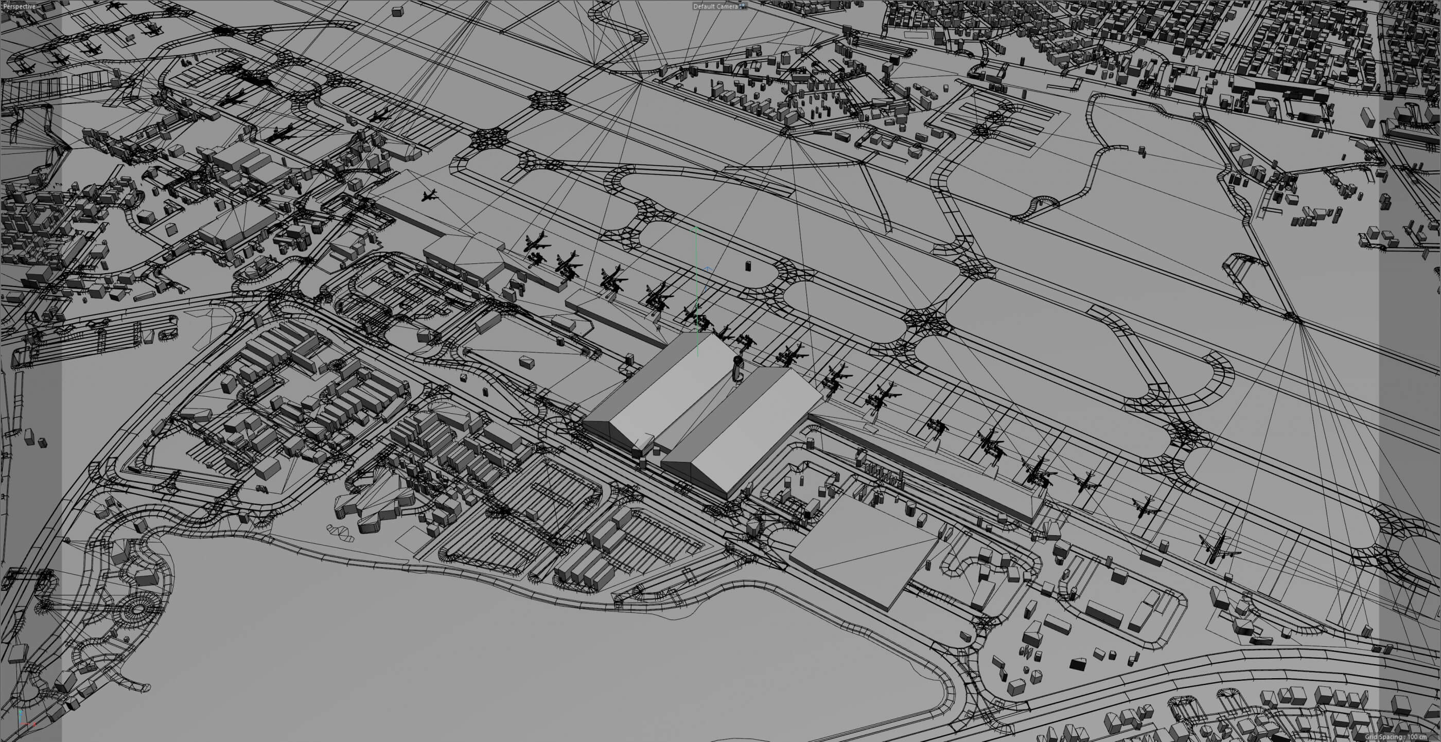 Bahrain Airport 3D Model 10km by 3dstudio