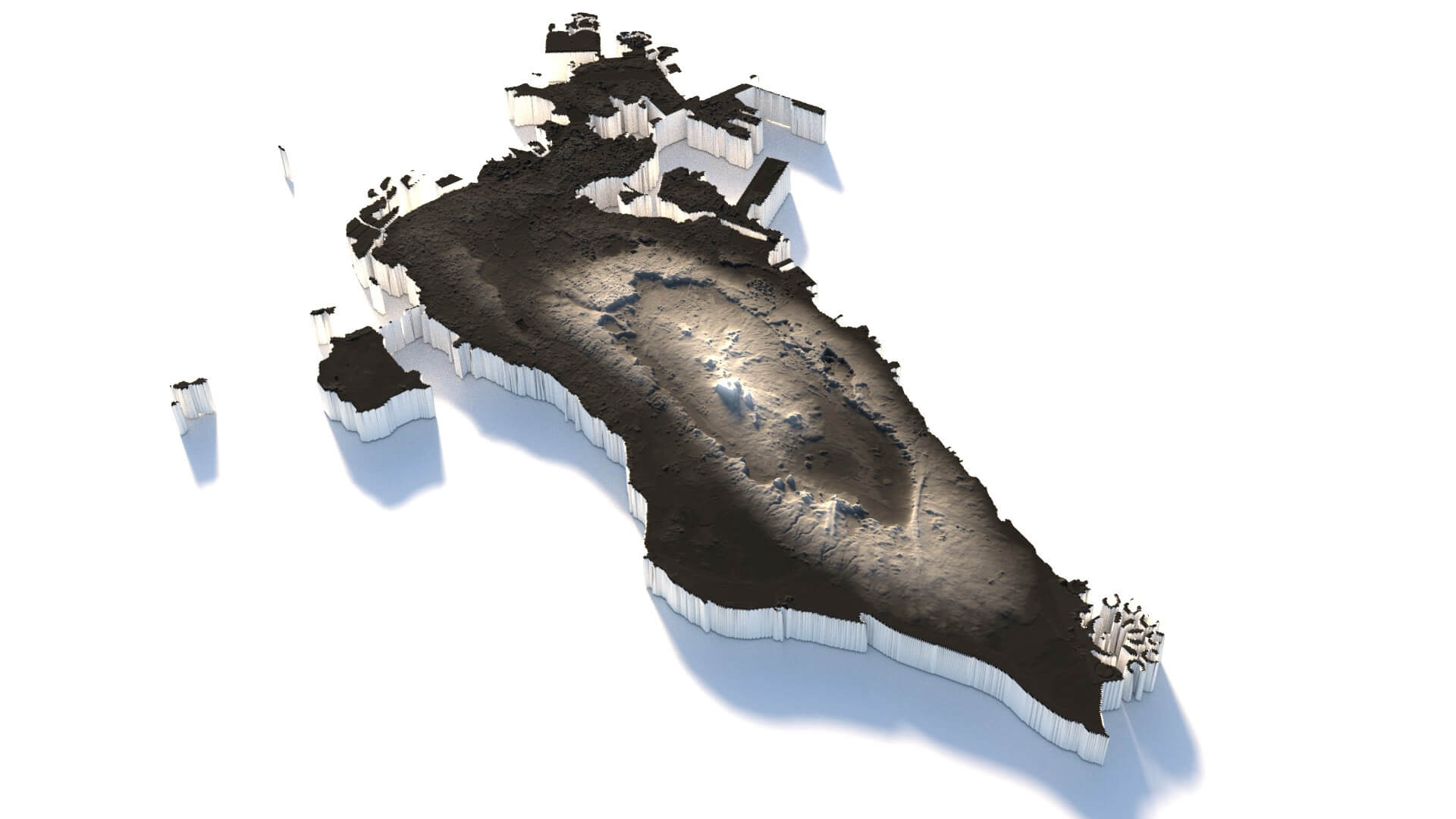 Bahrain Terrain Map - 3D Model by 3dstudio