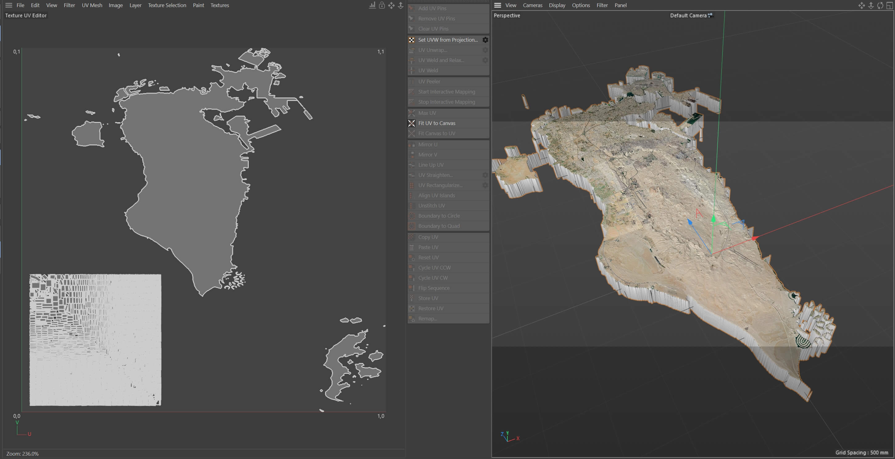 Bahrain Terrain Map - 3D Model by 3dstudio