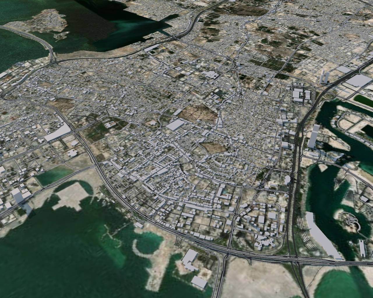 Bahrain - 3D Model by 3dstudio