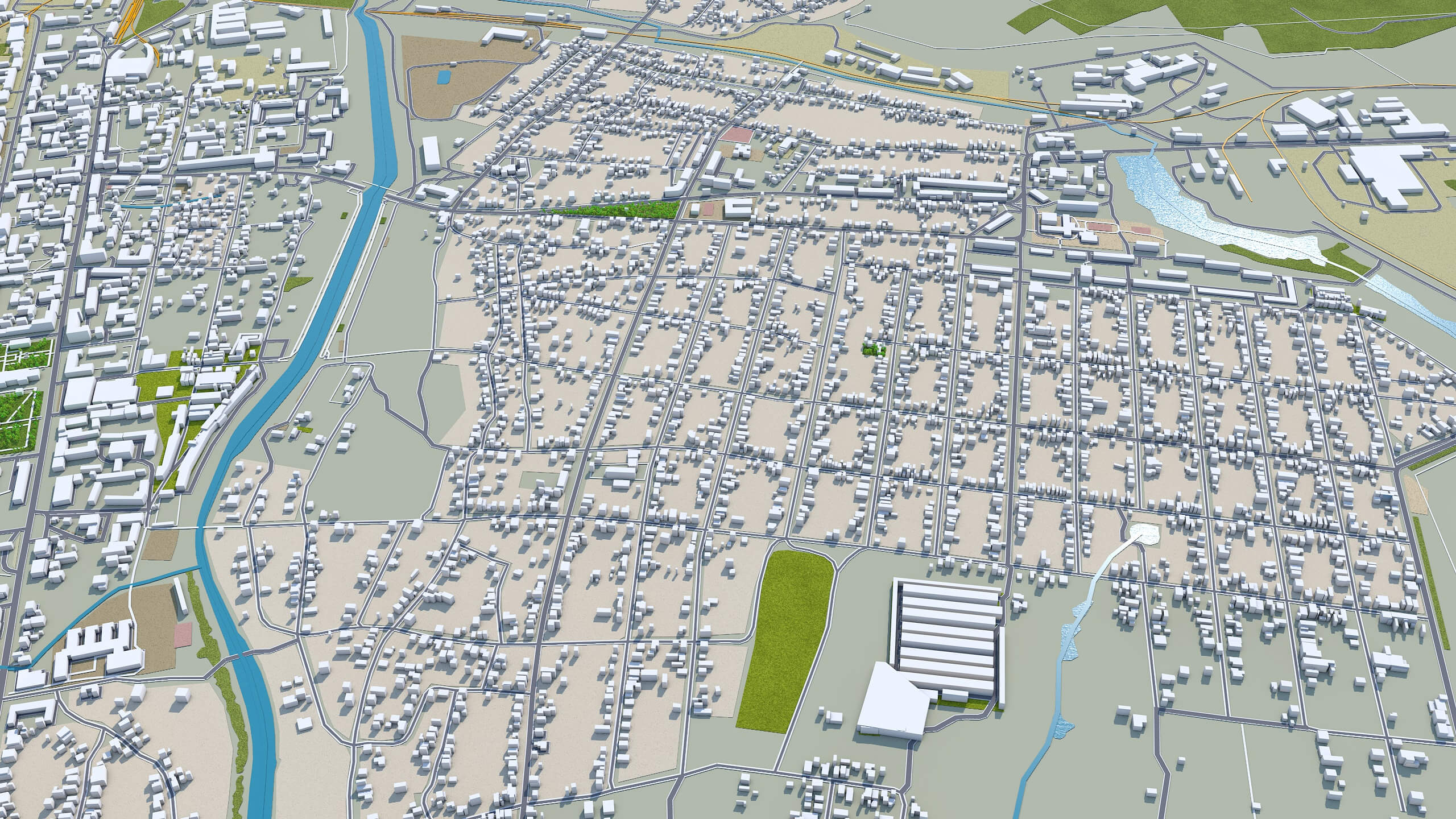 Bakhmut City Ukraine 3D Model 25km by 3dstudio