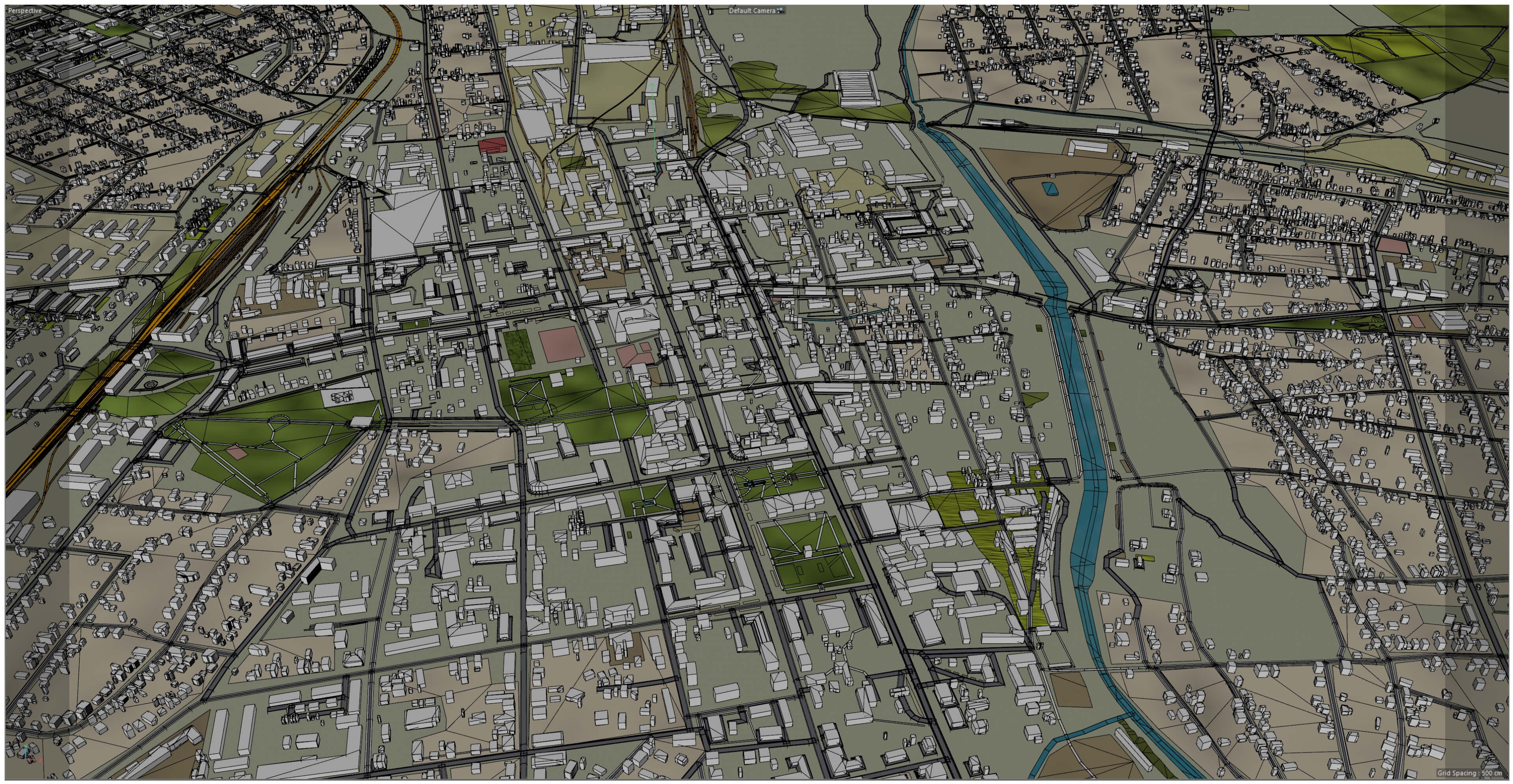 Bakhmut City Ukraine 3D Model 25km by 3dstudio