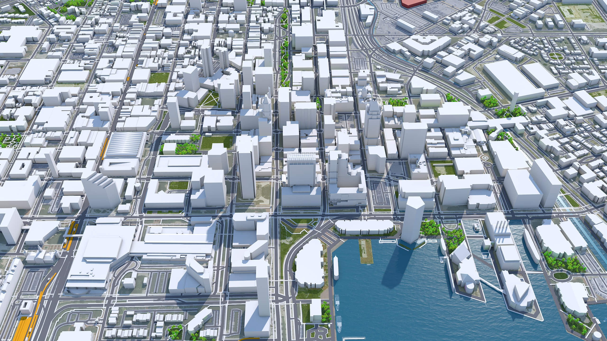 Baltimore Downtown Maryland USA 5km - 3D Model by 3dstudio