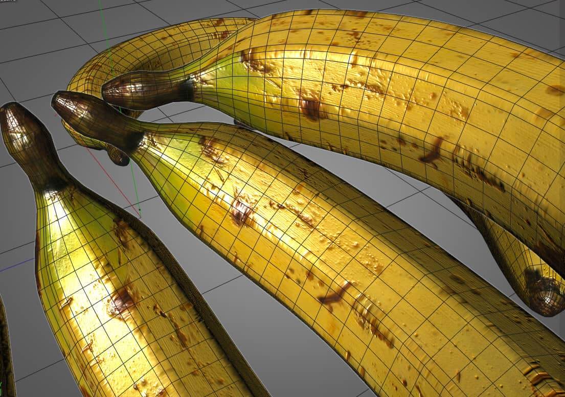 Banana - 3D Model by 3dstudio